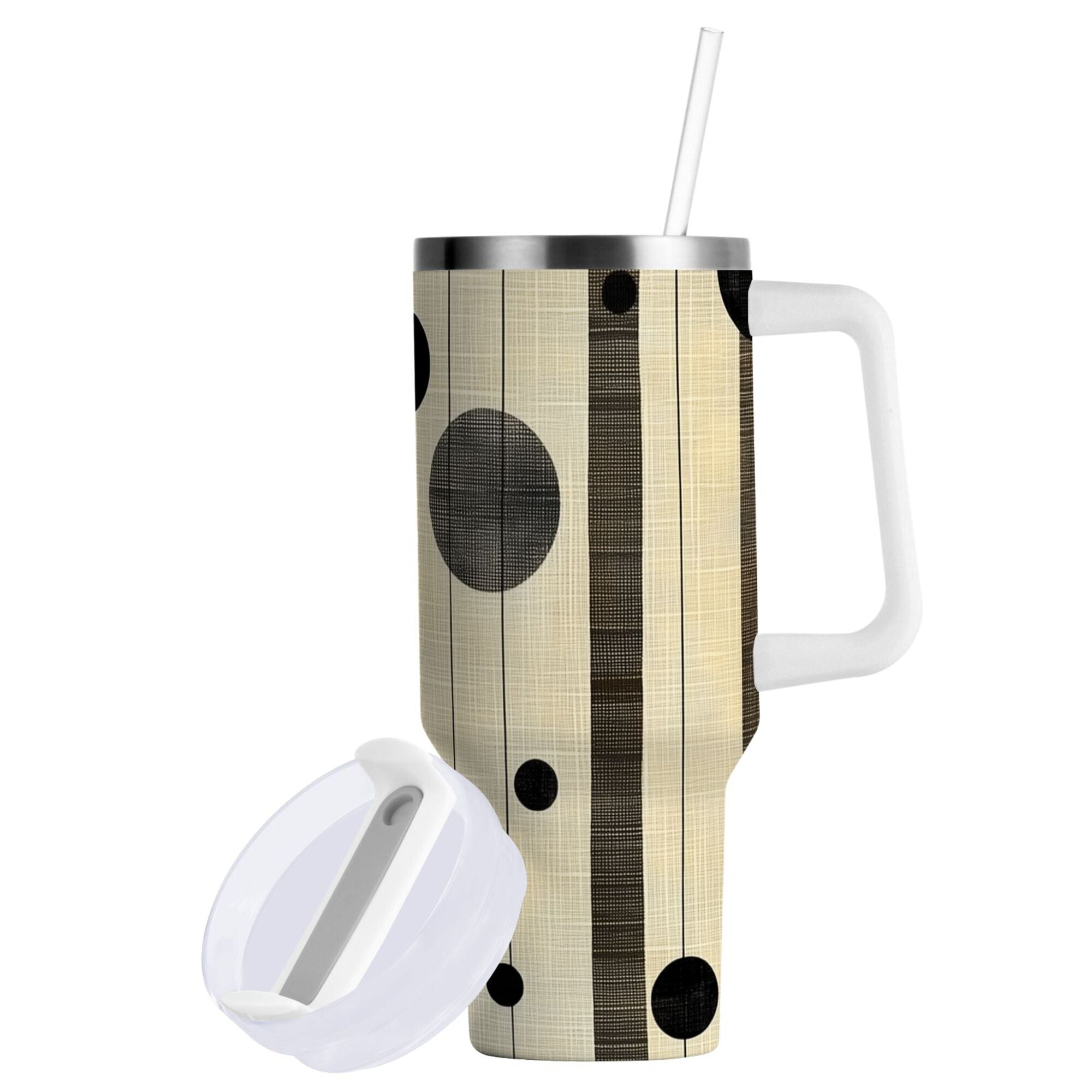 Yayeee 40oz Double-Wall Insulated Stainless Steel Tumbler with Handle ...