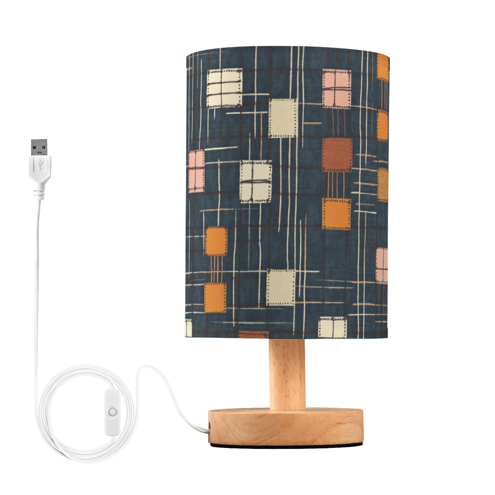 Yayeee Table Lamp for Bedroom Nightstand LED Portable Bedside Warm ...