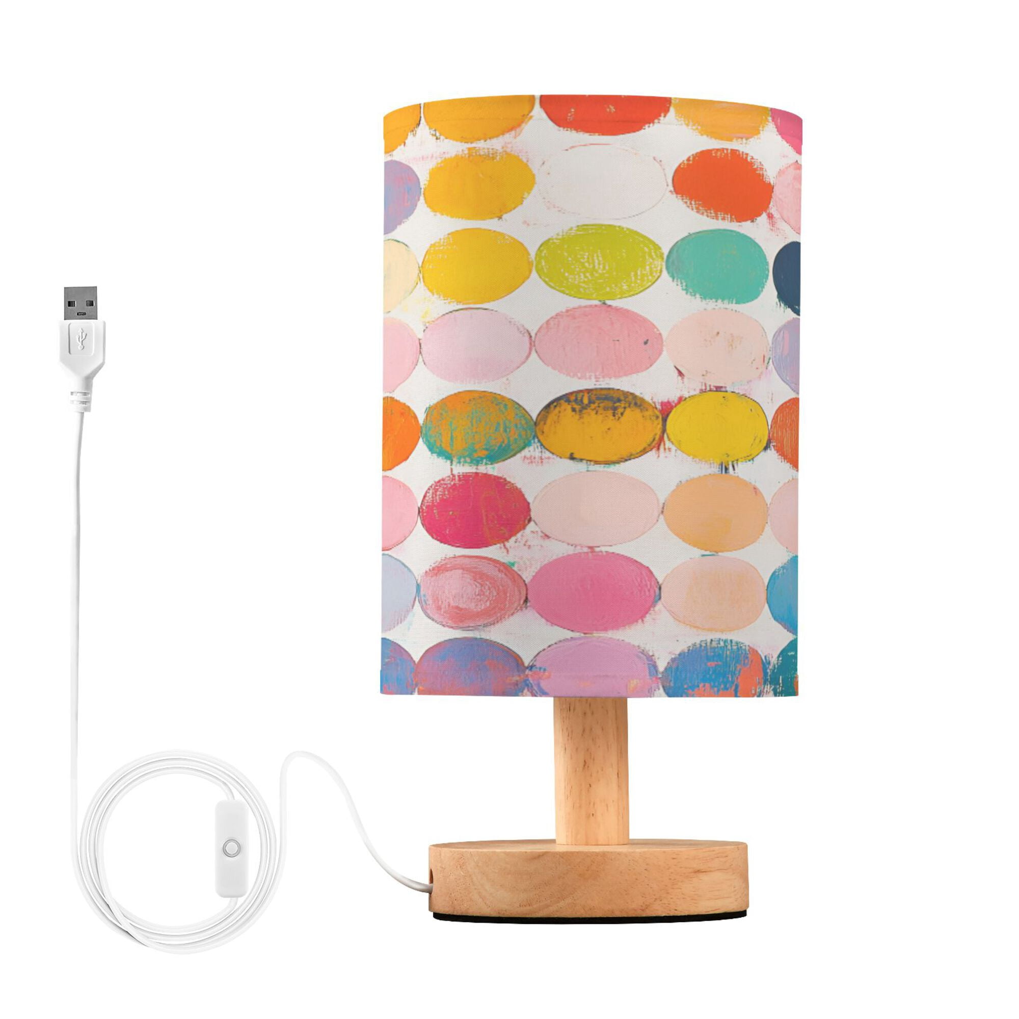 Yayeee Table Lamp for Bedroom Nightstand LED Portable Bedside Warm ...