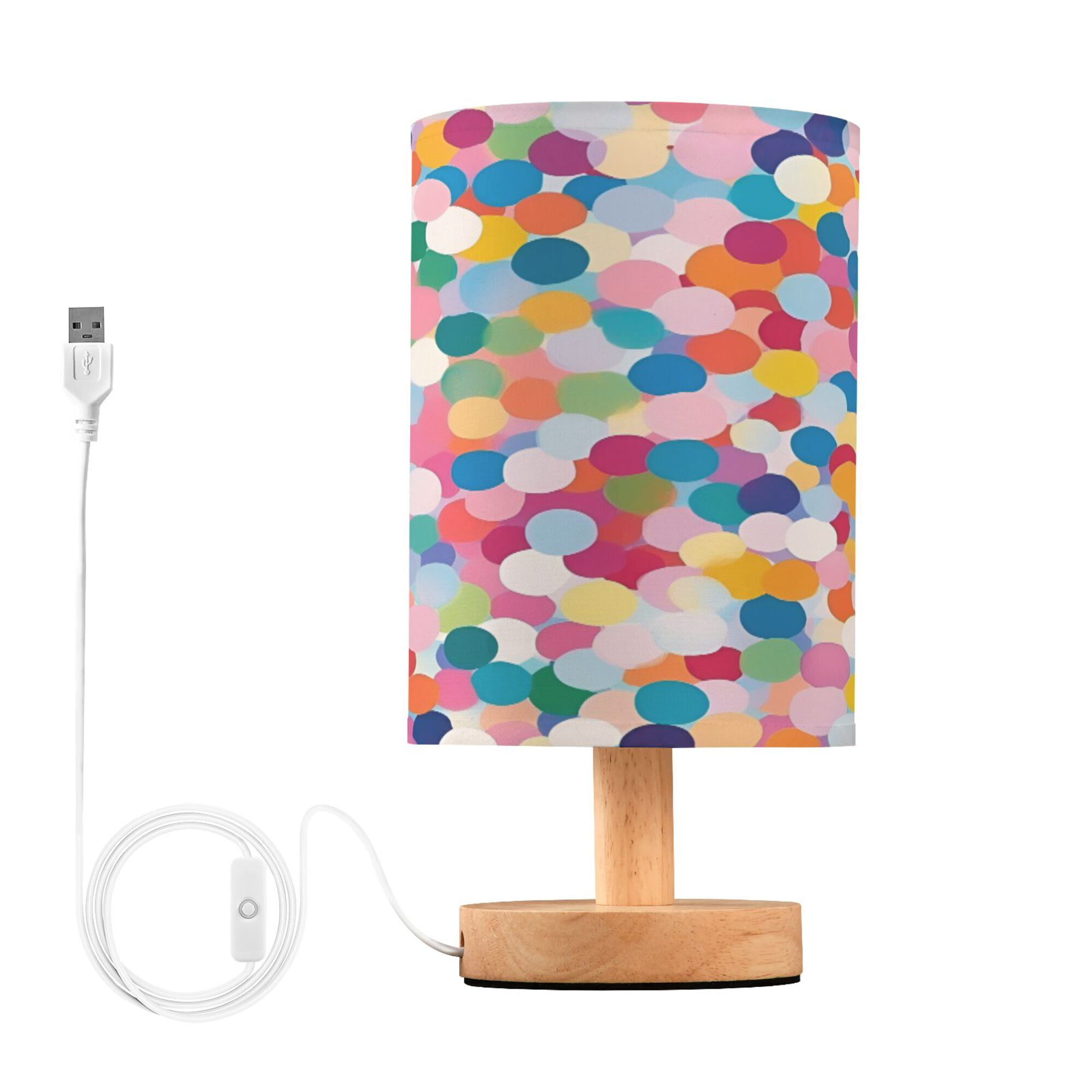 Yayeee Table Lamp for Bedroom Nightstand LED Portable Bedside Warm ...