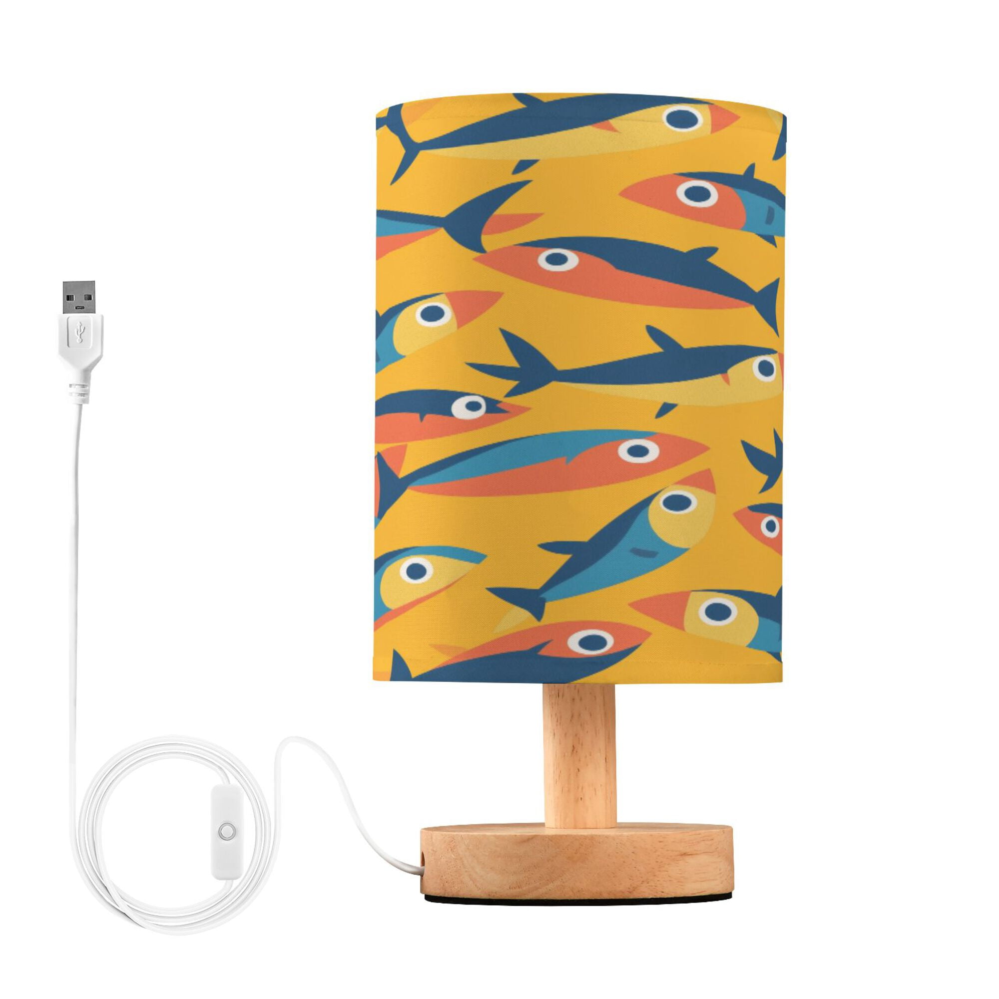 Yayeee Table Lamp for Bedroom Nightstand LED Portable Bedside Warm ...