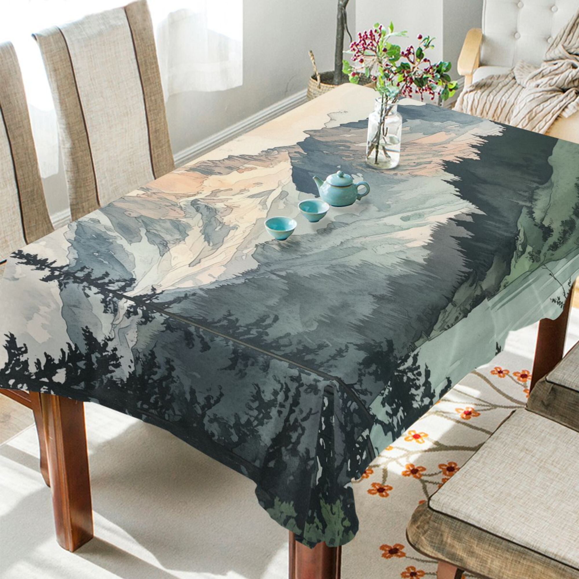 Yayeee Tablecloths for Rectangular Tables 60 x 90 inch Party Table ...