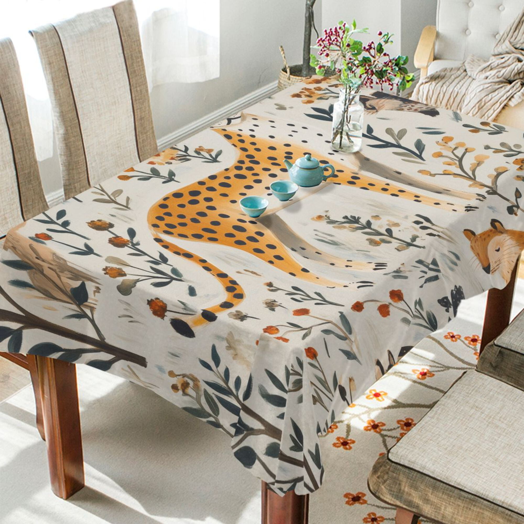 Yayeee Tablecloths for Rectangular Tables 54 x 72 inch Party Table ...