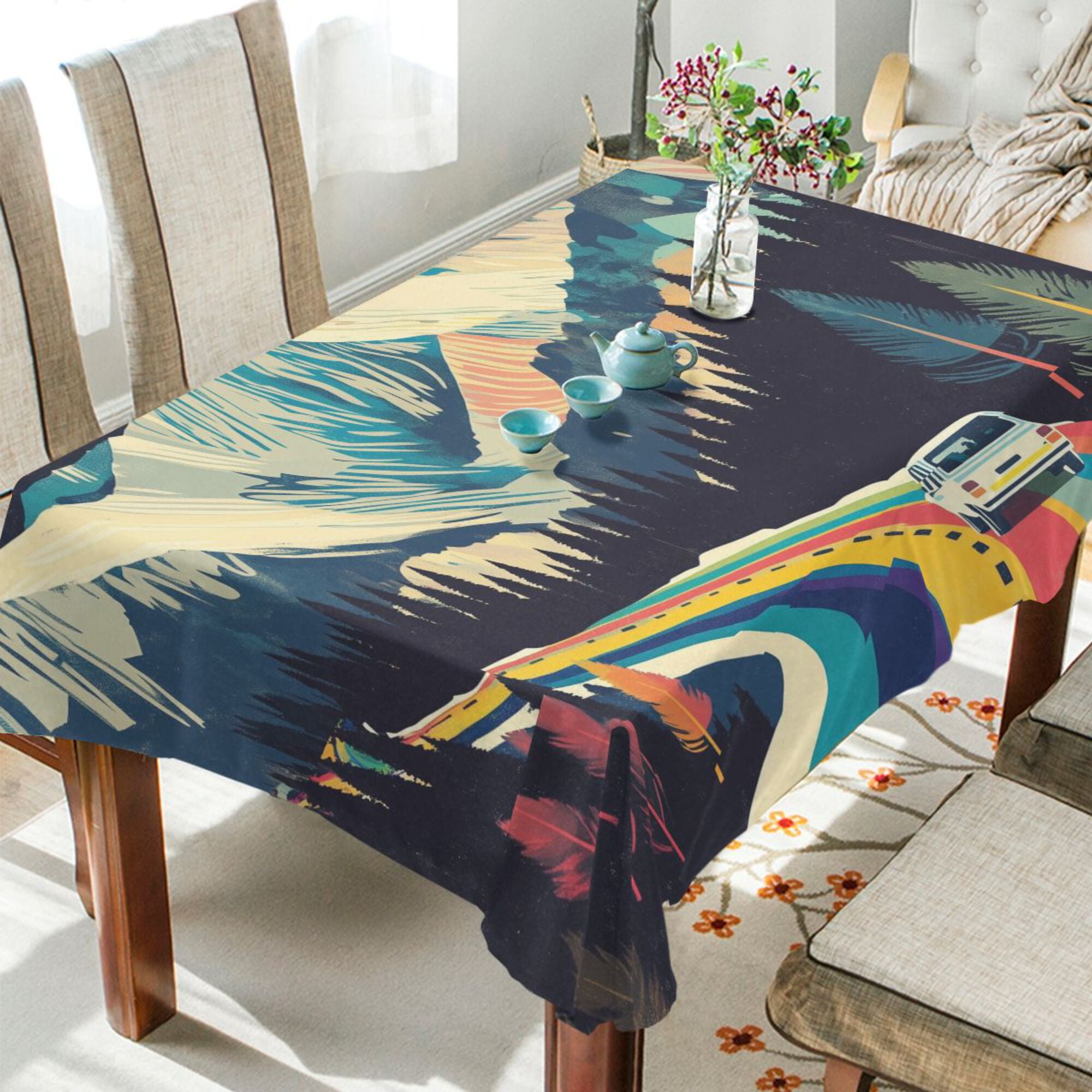 Yayeee Tablecloths for Rectangular Tables 54 x 72 inch Party Table ...