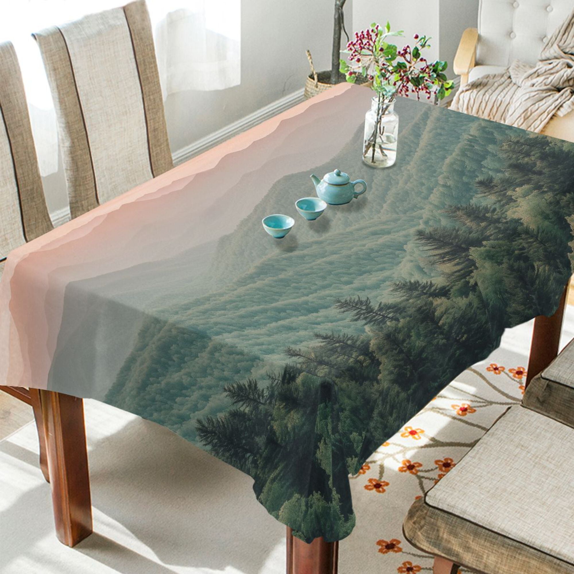 Yayeee Tablecloths for Rectangular Tables 54 x 72 inch Party Table ...