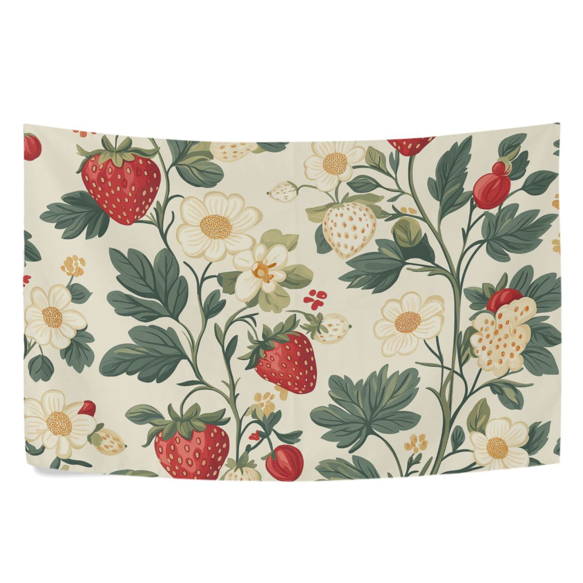 Yayeee Tapestry Wall Hanging for Bedroom, Small Strawberry Pattern Home Decoration for Living ...
