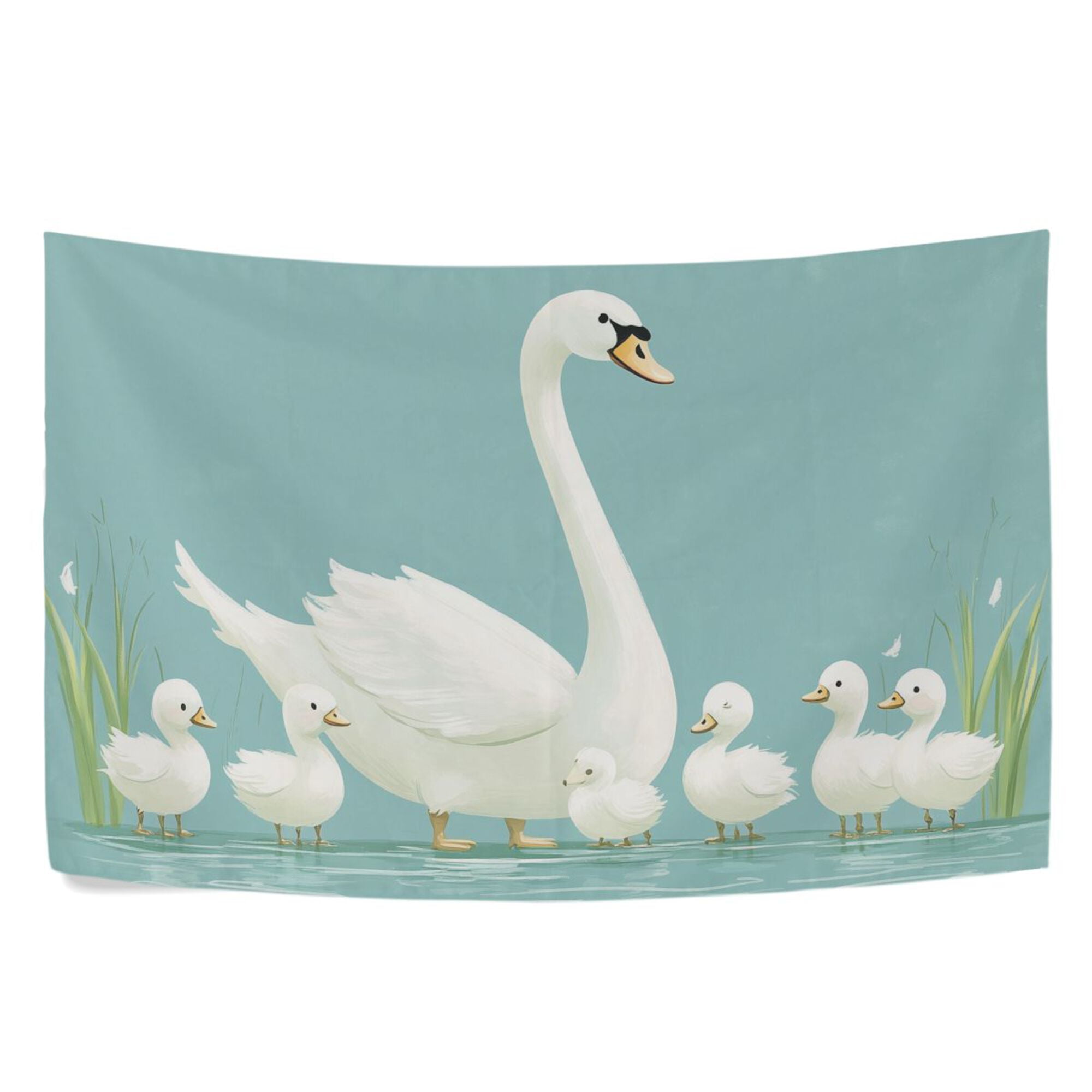 Yayeee Tapestry Wall Hanging for Bedroom, White Swan Home Decoration ...