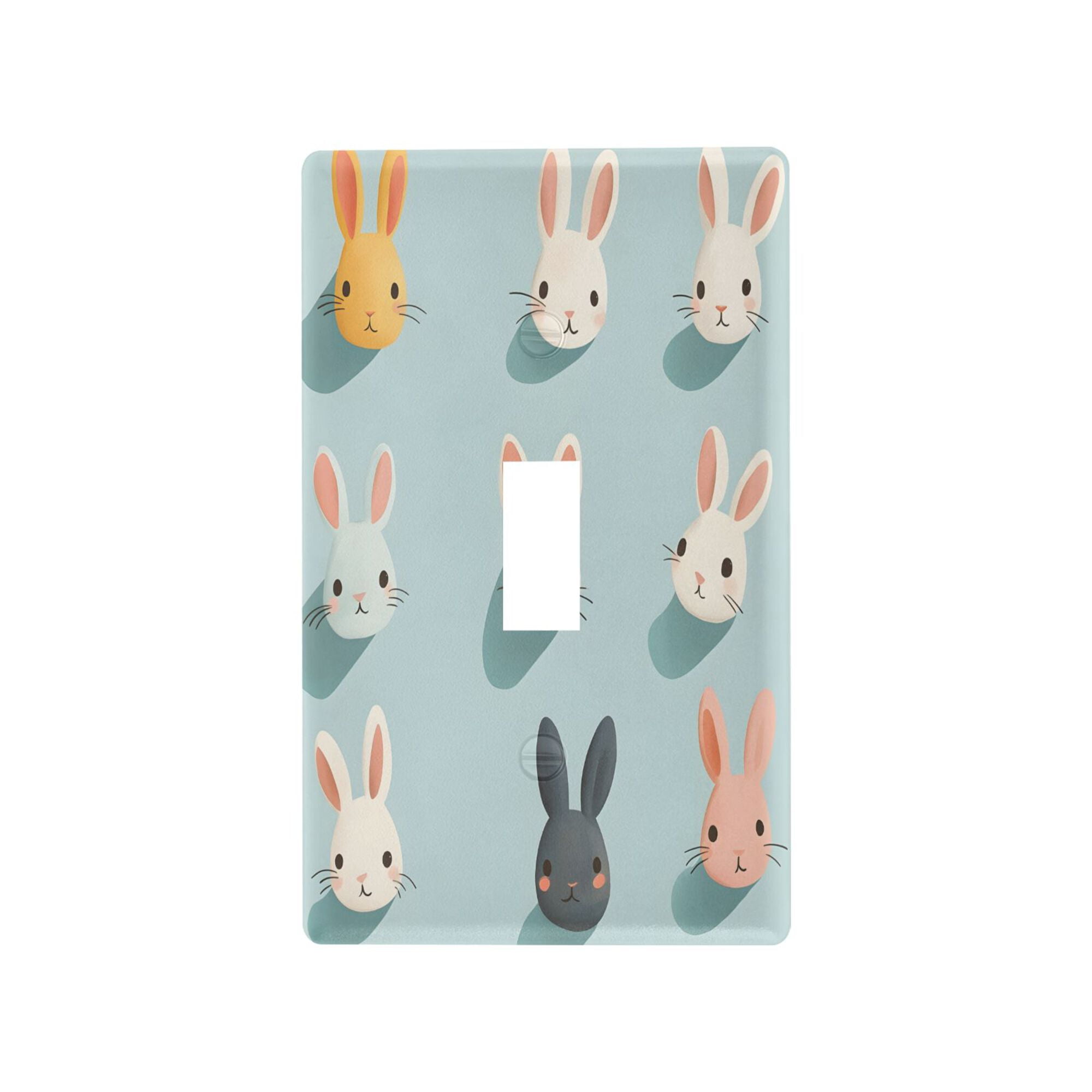 Yayeee Toggle Light Switch Wall Plate 1-Gang 4.5"x2.7" Home Decorative ...
