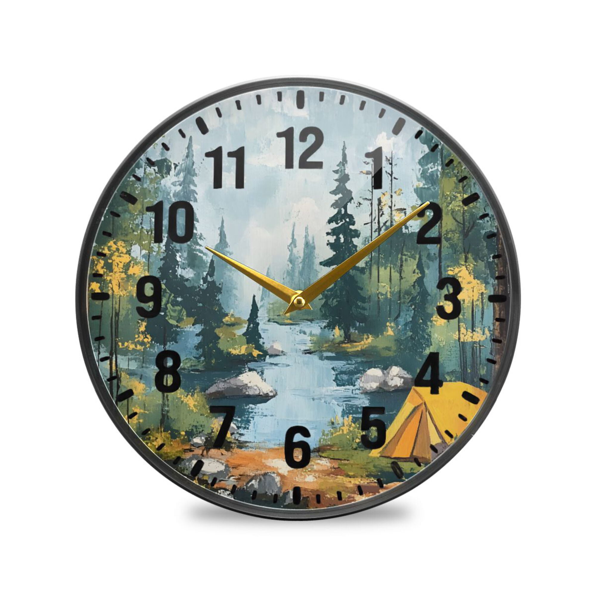Yayeee Wall Clock Battery Operated 11.9" Silent Non-Ticking for Living ...