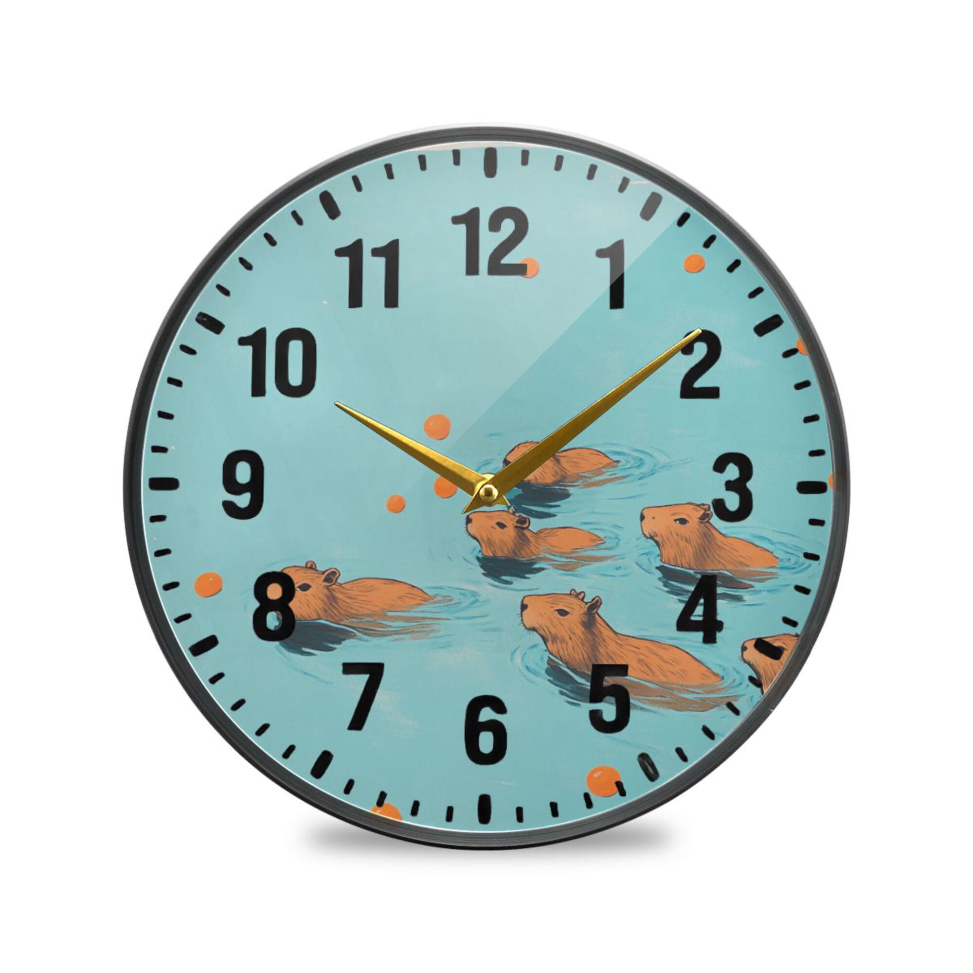 Yayeee Wall Clock Battery Operated 11.9" Silent Non-Ticking for Living ...