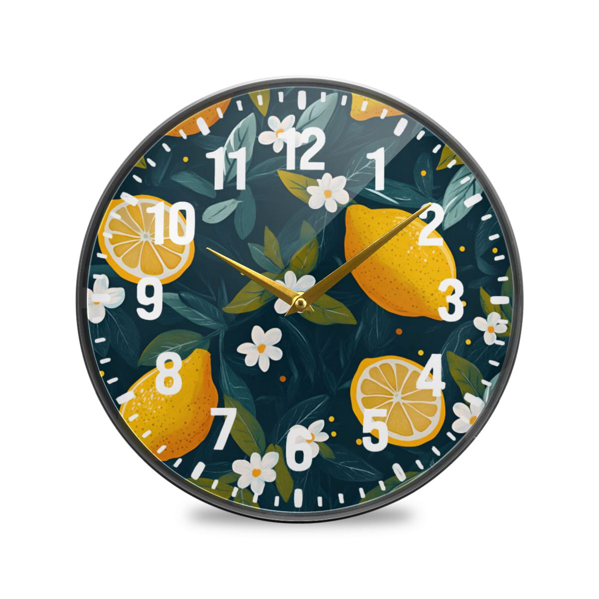 Yayeee Wall Clock Battery Operated 11.9" Silent Non-Ticking for Living ...