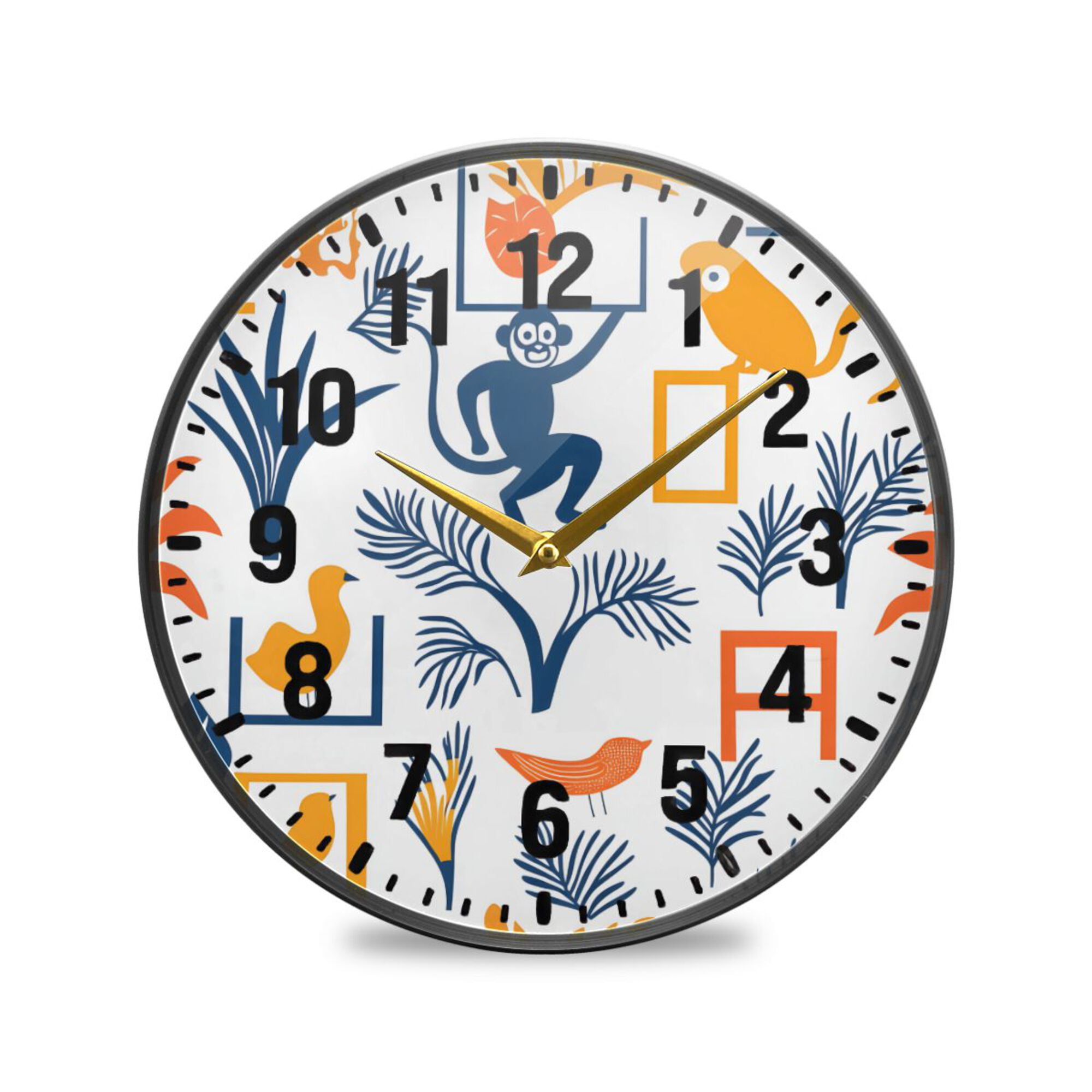 Yayeee Wall Clock Battery Operated 11.9" Silent Non-Ticking for Living ...