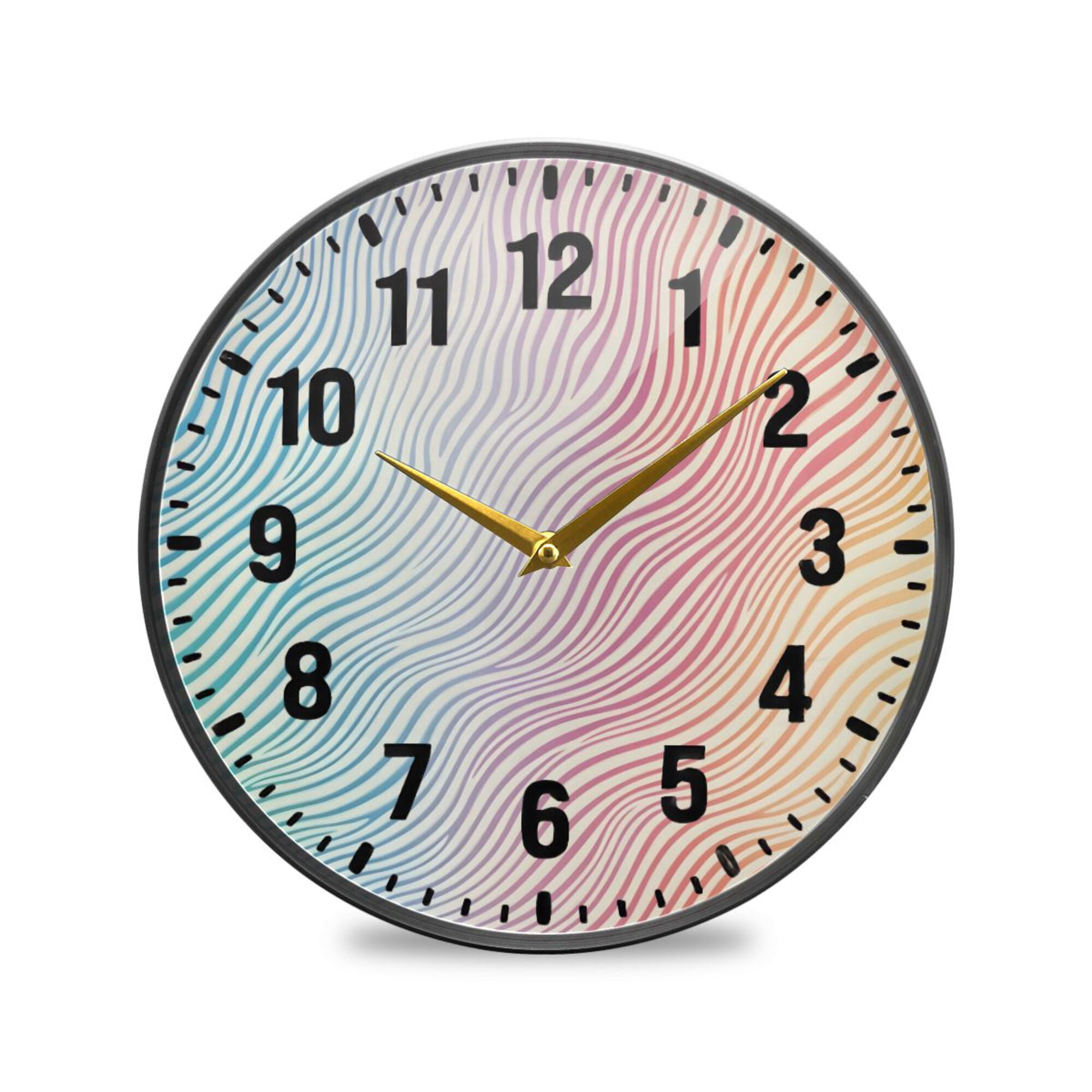 Yayeee Wall Clock Battery Operated 11.9" Silent Non-Ticking for Living ...