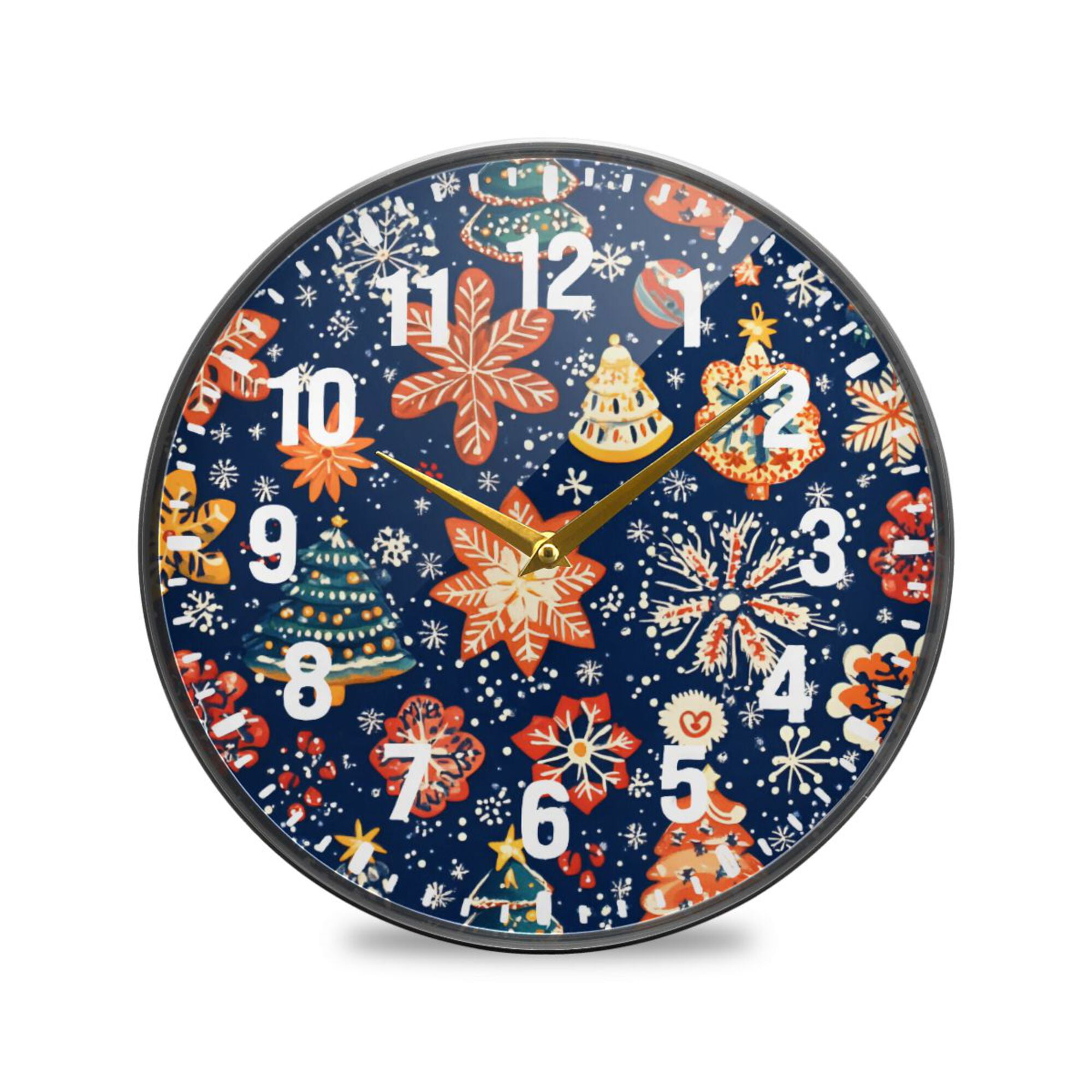 Yayeee Wall Clock Battery Operated 9.5" Silent Non-Ticking for Living ...