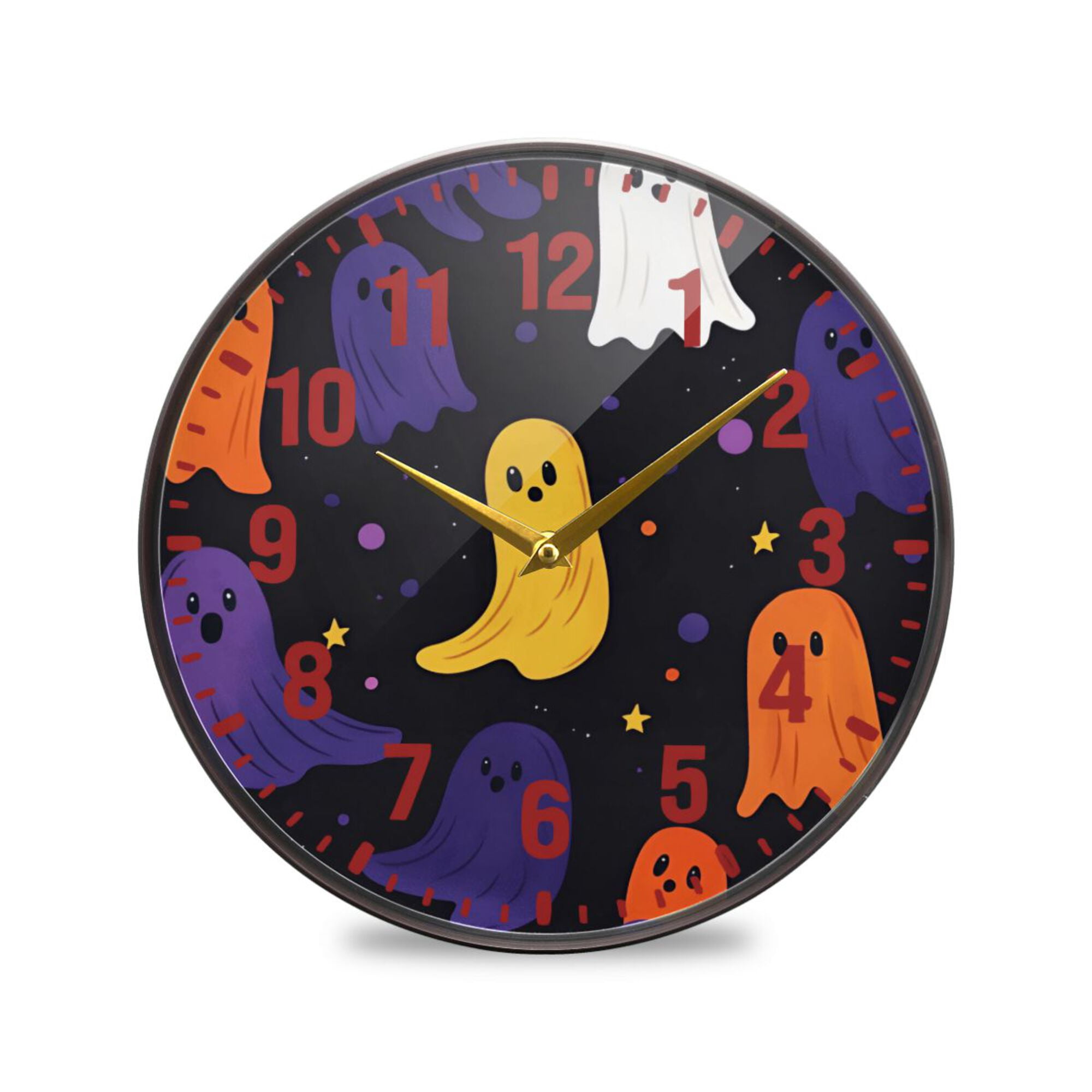 Yayeee Wall Clock Battery Operated 9.5" Silent Quartz Non-Ticking for ...