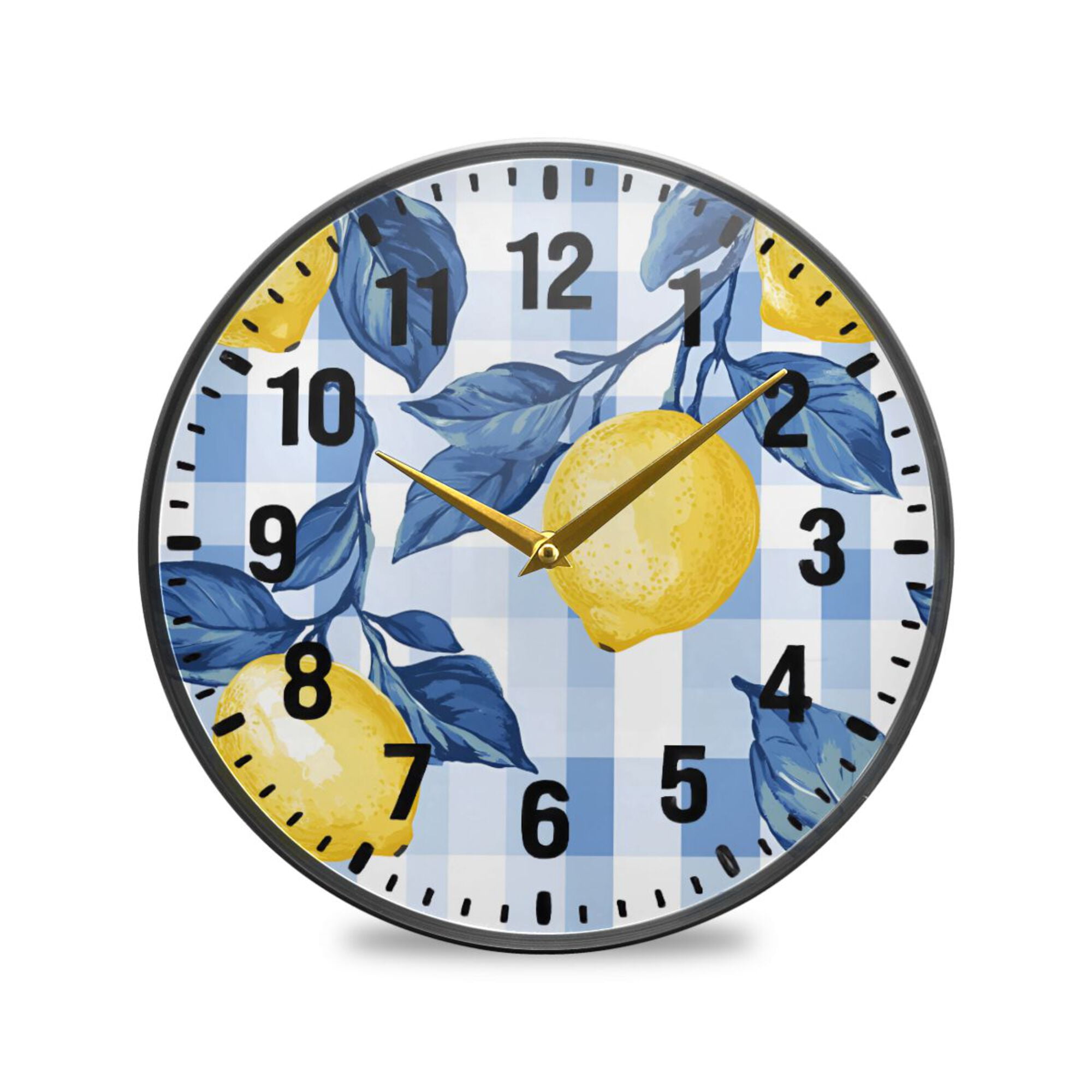 Yayeee Wall Clock Battery Operated 9.5" Silent Quartz Non-Ticking for ...