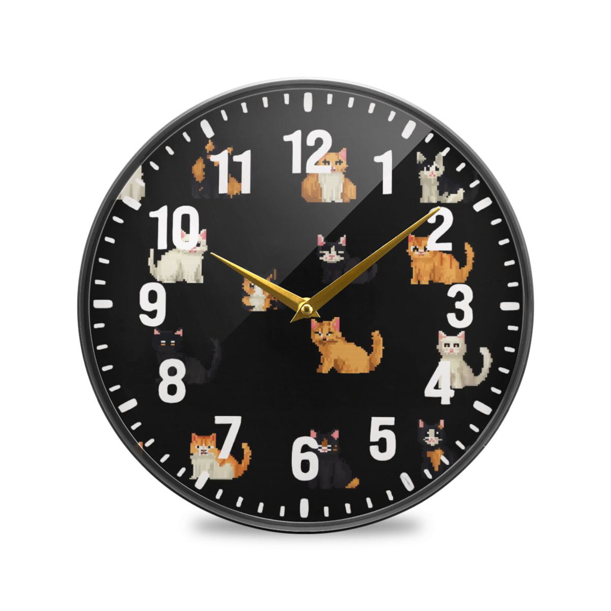 Yayeee Wall Clock Battery Operated 9.5" Silent Non-Ticking for Living ...