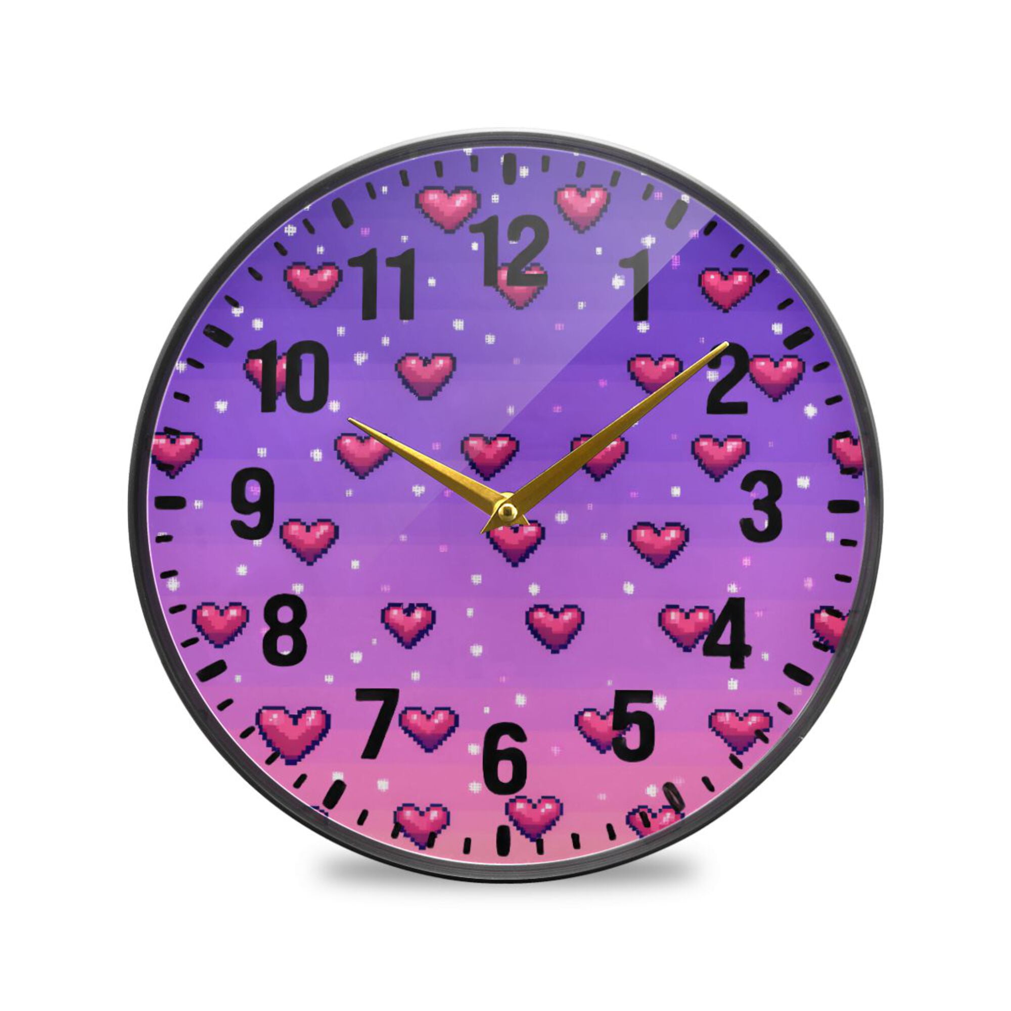 Yayeee Wall Clock Battery Operated 9.5" Silent Non-Ticking for Living ...