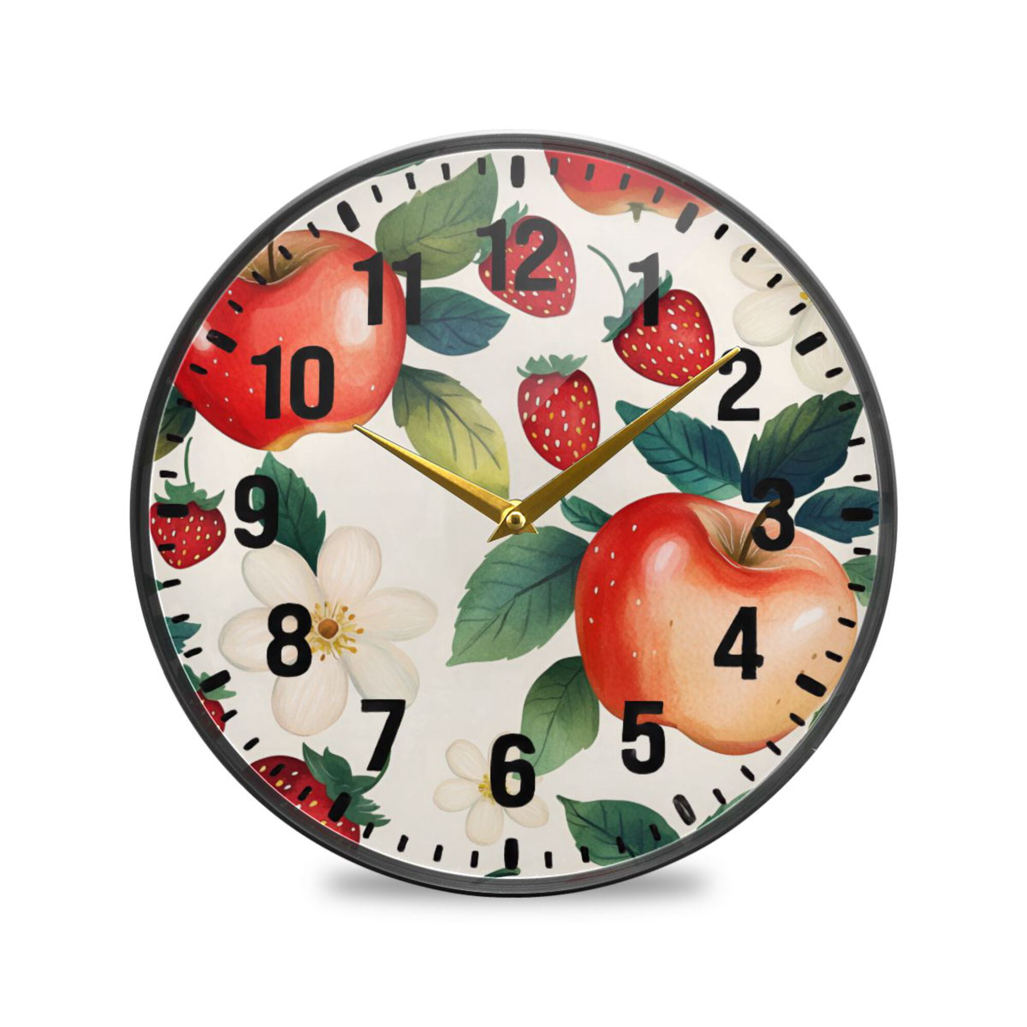 Yayeee Wall Clock Battery Operated 9.5" Silent Non-Ticking for Living ...