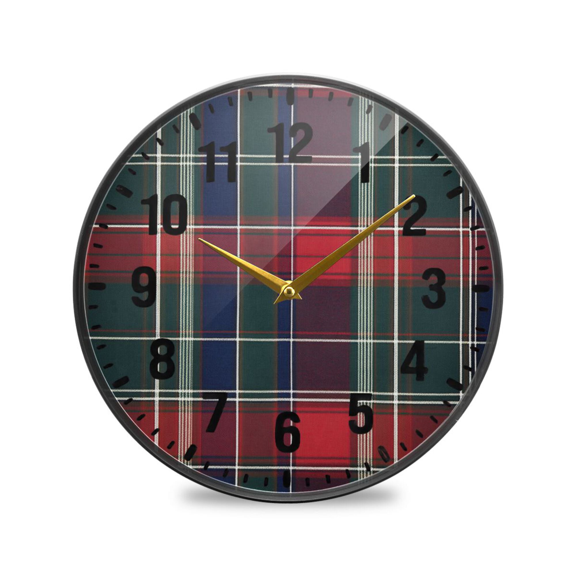 Yayeee Wall Clock Battery Operated 9.5" Silent Non-Ticking for Living ...
