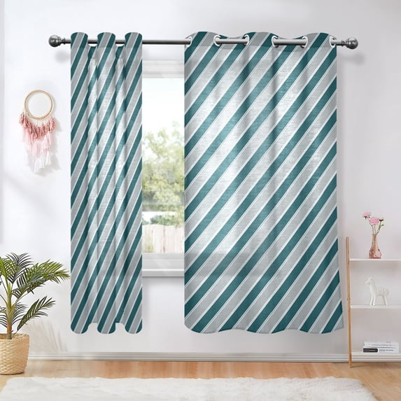 Yayeee Window Curtains Light Filtering 63"x52" Grommet Panel Pair Home ...