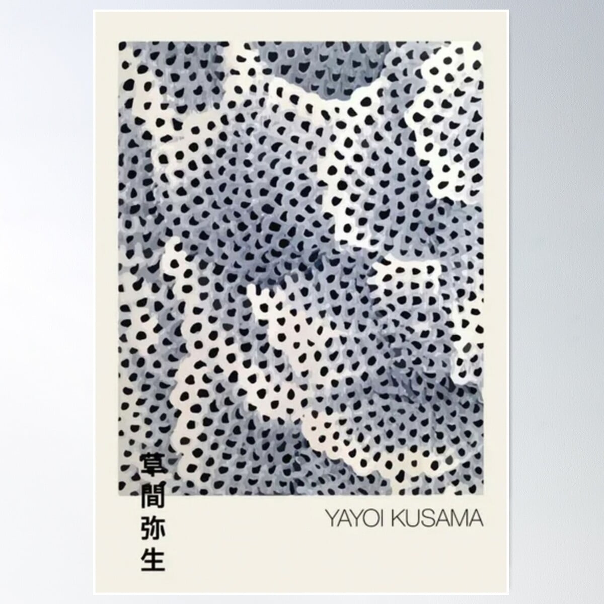 Yayoi Kusama - Black And White Spots Poster Wall Art, Modern Wall Decor ...