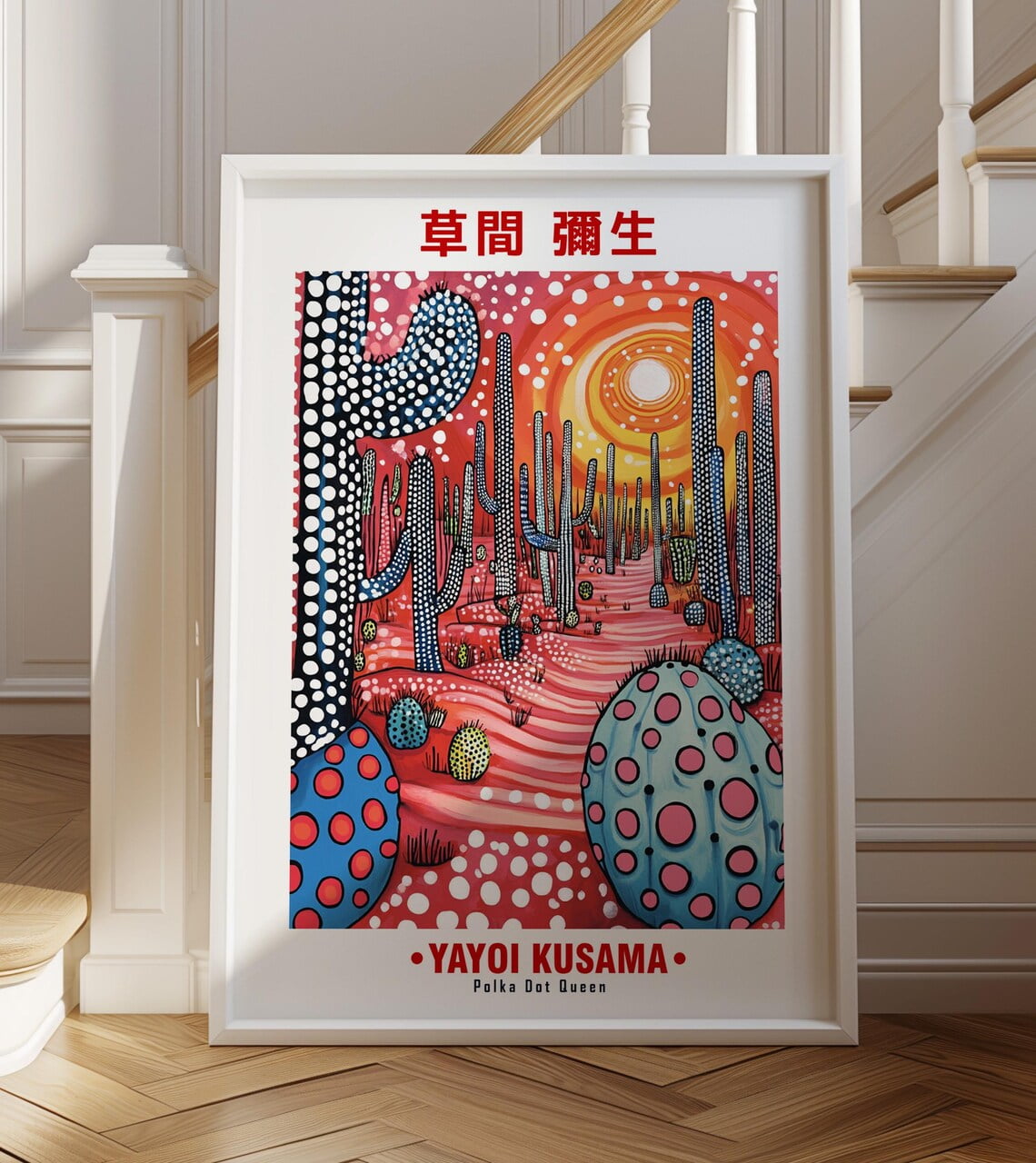 Yayoi Kusama-Inspired Art Print, Polka Dot Artwork, Modern Abstract Art ...