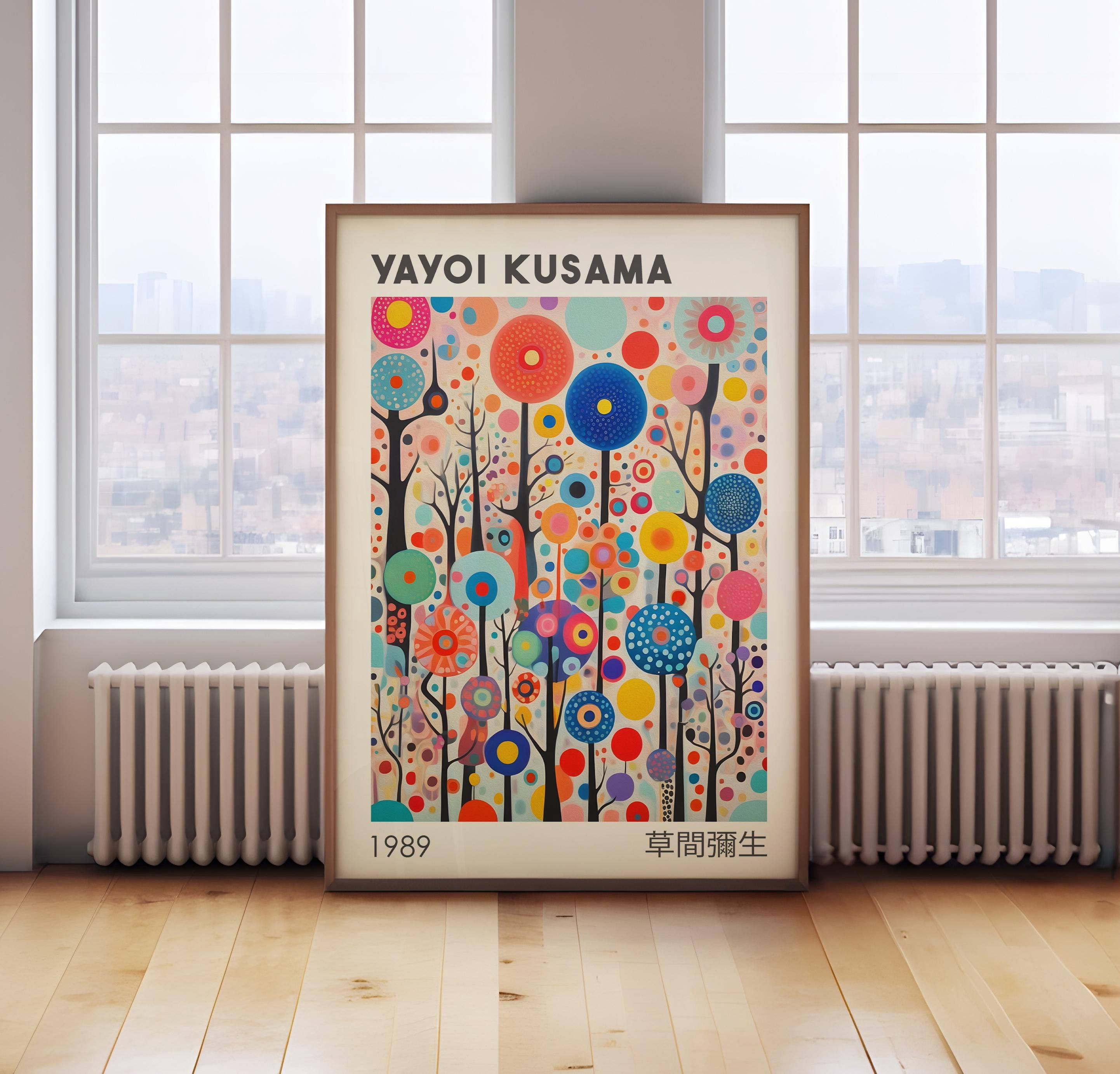 Yayoi Kusama Japanese Wall Art Vintage Japanese Decor Japanese Print ...