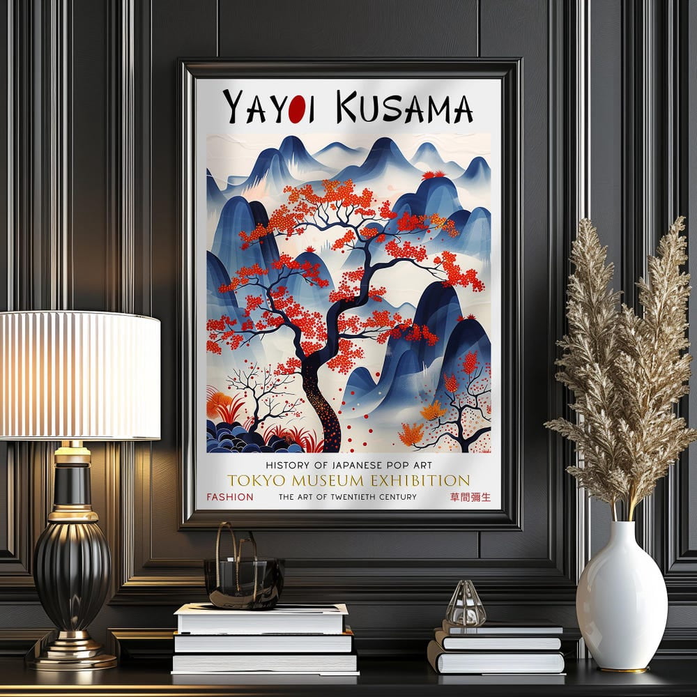 Yayoi Kusama Landscape Print Japanese Art Tokyo Museum Poster Yayoi ...