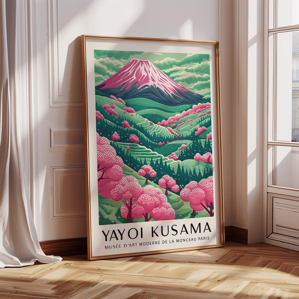 Yayoi Kusama Mount Fuji Art Print Japanese Contemporary Landscape ...