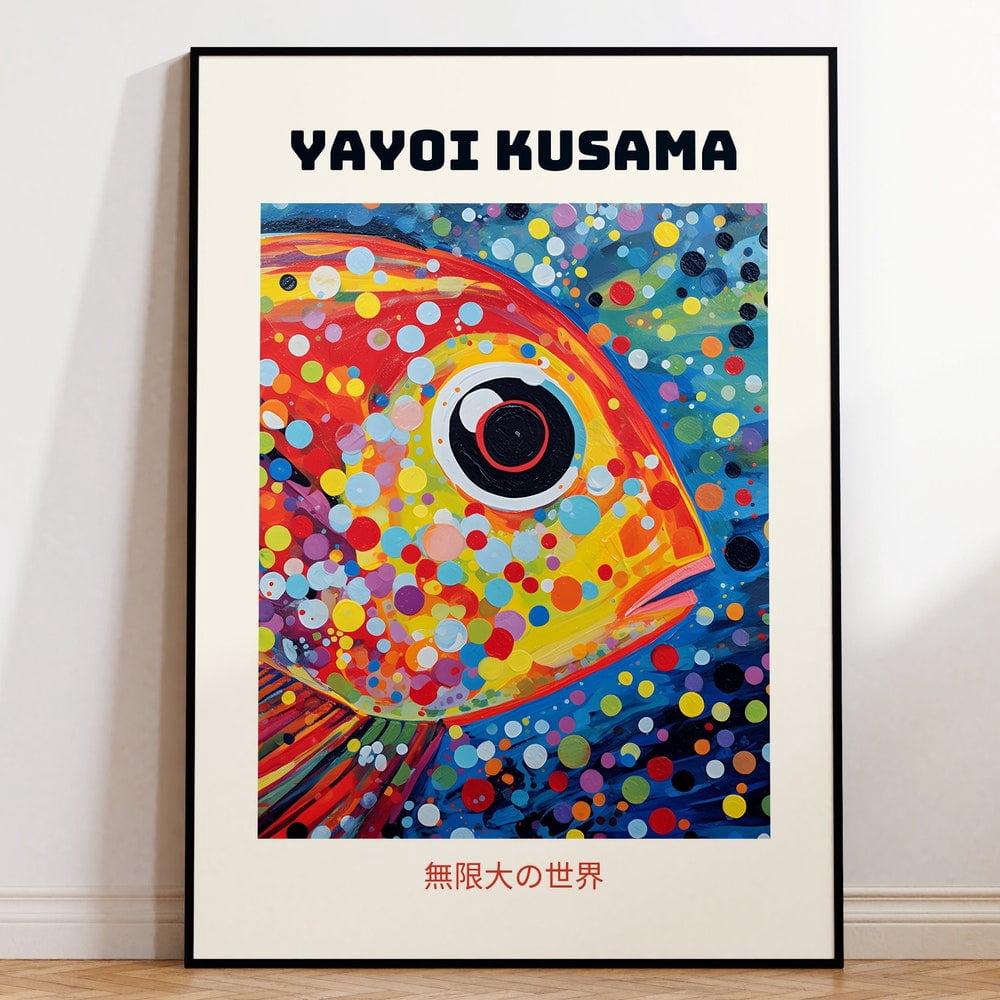 Yayoi Kusama Poster Abstract Yayoi Kusama Print Japandi Art Japanese ...