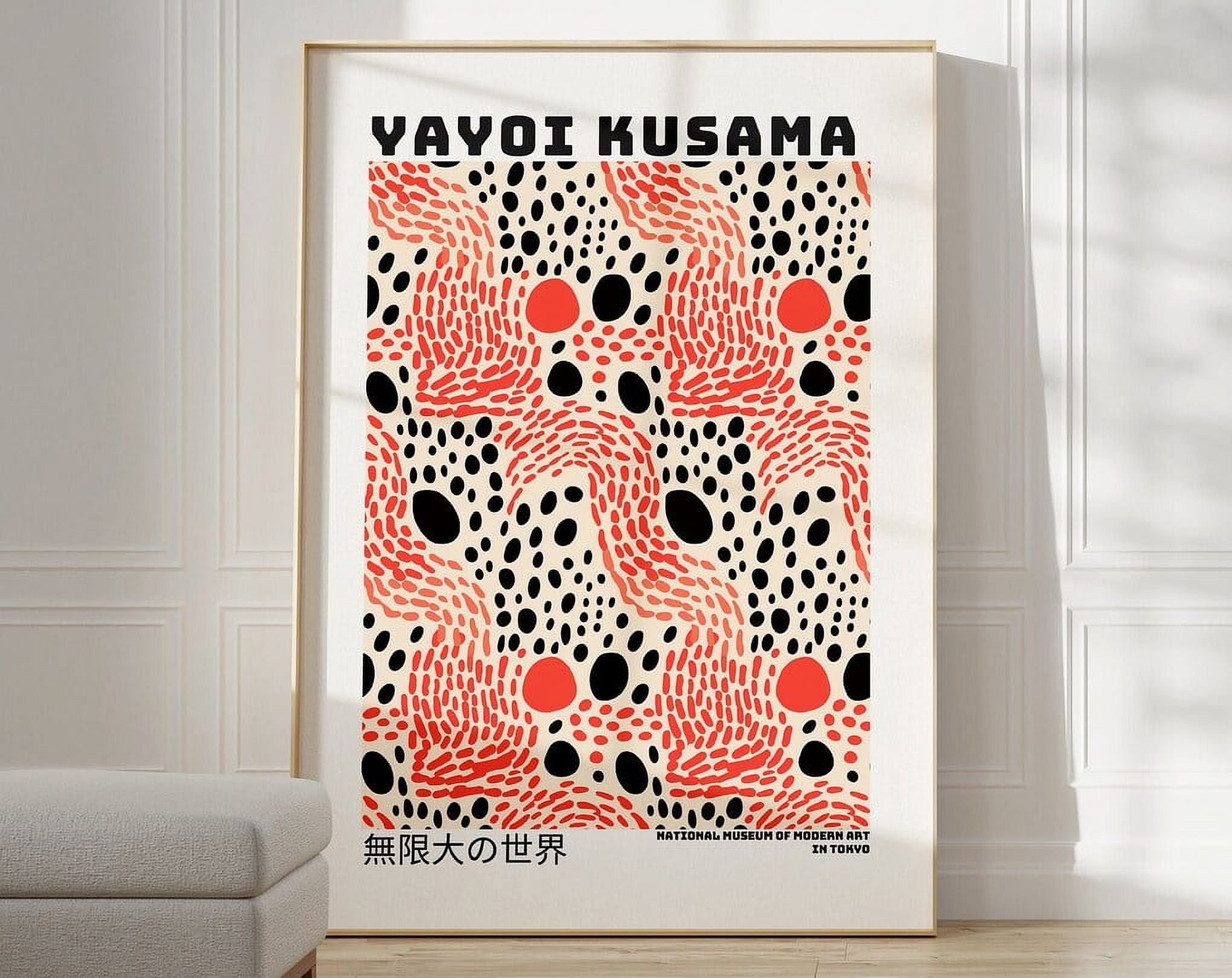 Yayoi Kusama Poster - Abstract Yayoi Kusama Print As Japanese Wall Art ...