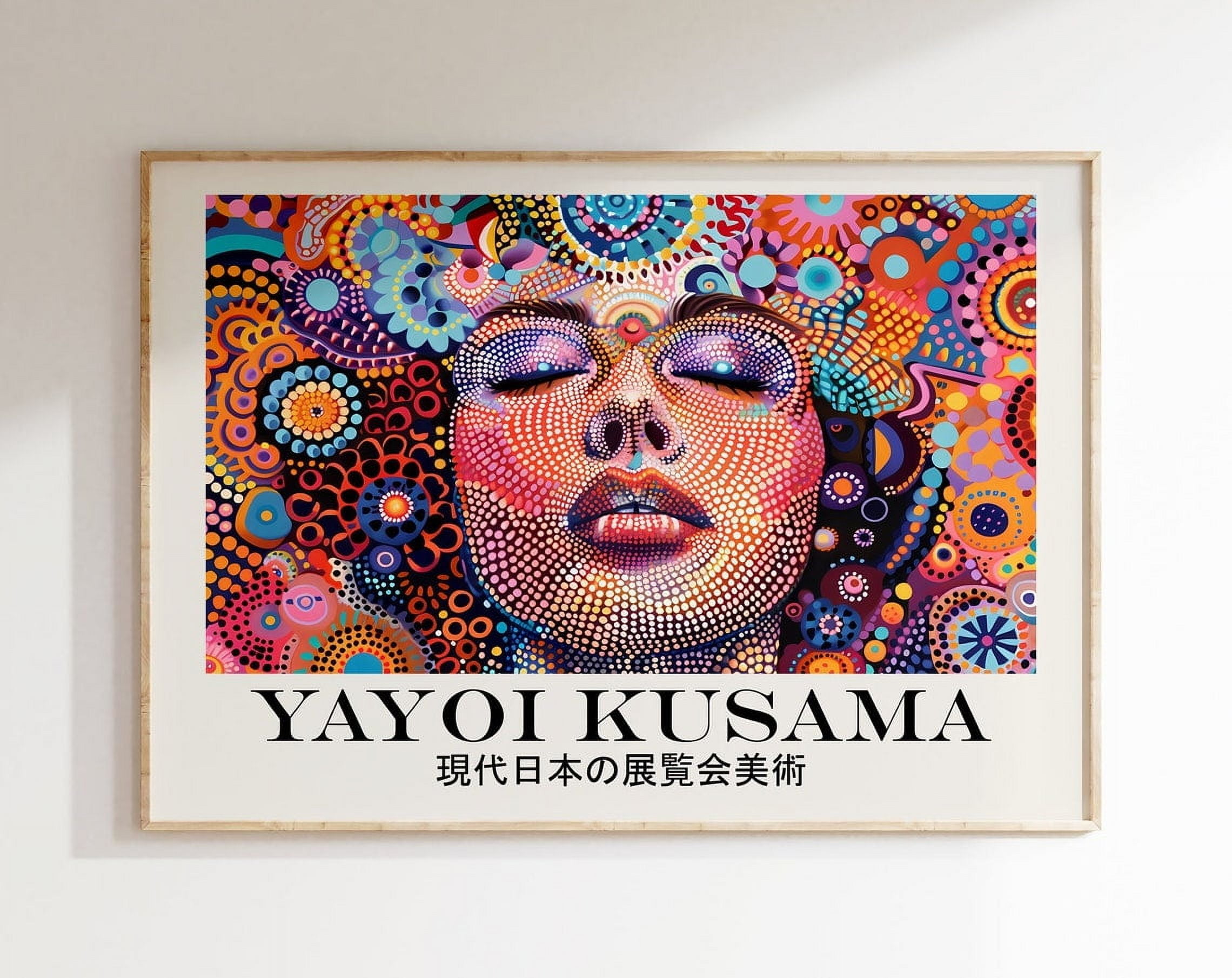 Yayoi Kusama Poster - Colorful Japandi Wall Art As Yayoi Kusama Print ...