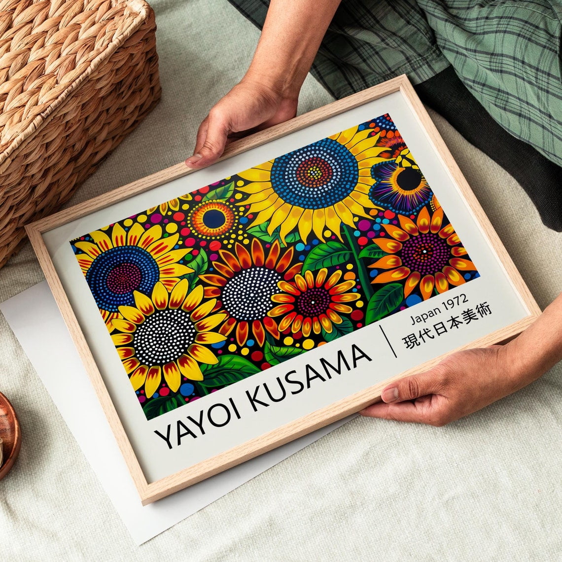 Yayoi Kusama Poster - Flowers, Japandi Gallery Wall Art As Yayoi Kusama ...