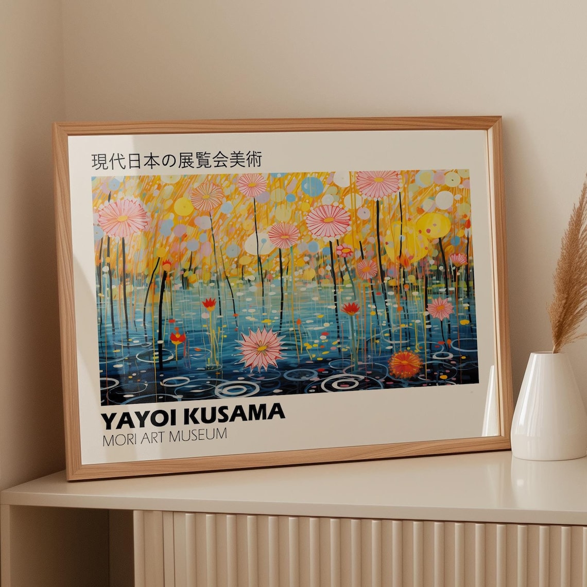 Yayoi Kusama Poster - Japandi Gallery Wall Art As Yayoi Kusama Print ...