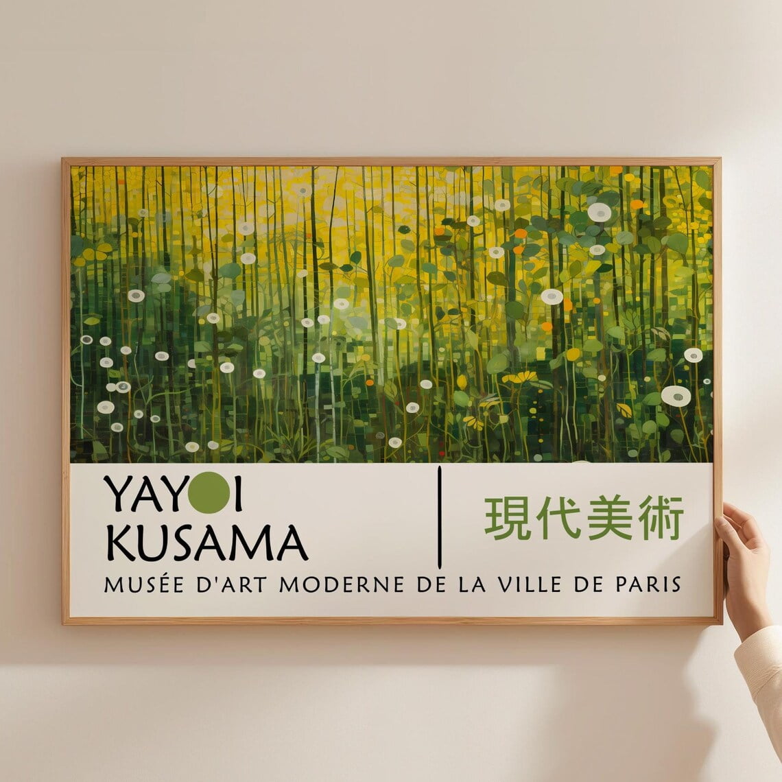 Yayoi Kusama Poster - Japandi Nature Wall Art As Yayoi Kusama Print ...