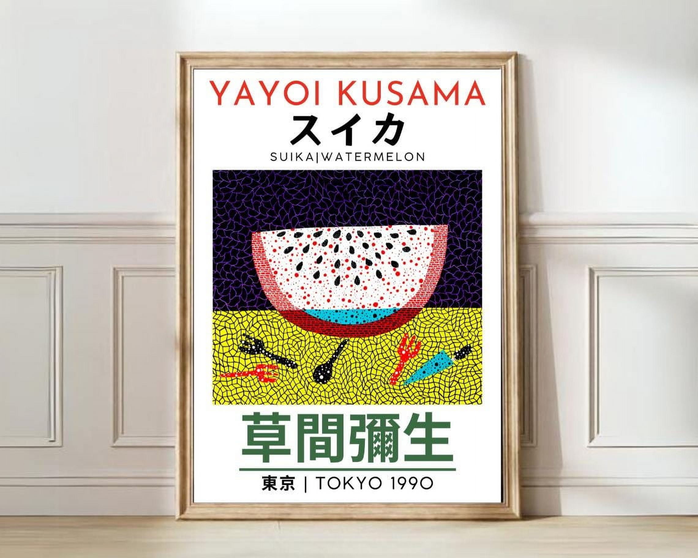 Yayoi Kusama Poster Watermelon Exhibition Poster Yayoi Kusama Wall Art ...