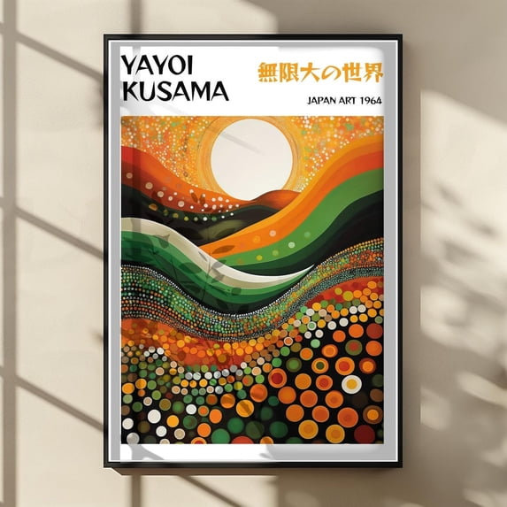Yayoi Kusama Poster Yayoi Kusama As Japanese Room Decor Nature Yayoi ...