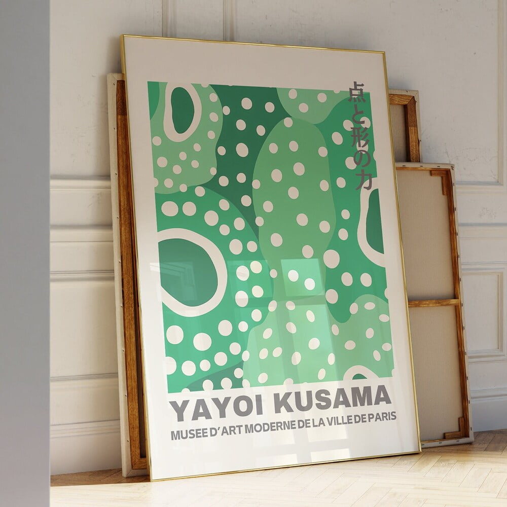 Yayoi Kusama Print, Abstract Yayoi Kusama Poster As Japanese Wall Art ...