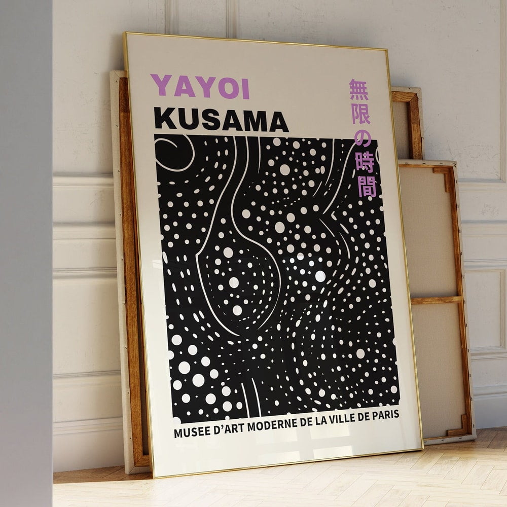 Yayoi Kusama Print, Abstract Yayoi Kusama Poster As Japanese Wall Art ...