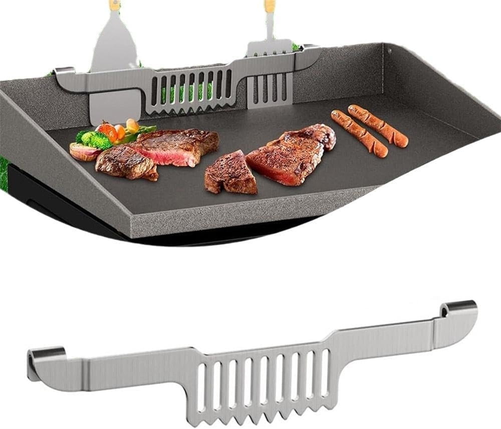 Yayun 11.8 Inch Grease Gate Spatula Holder,Magnetic Grease Grill ...