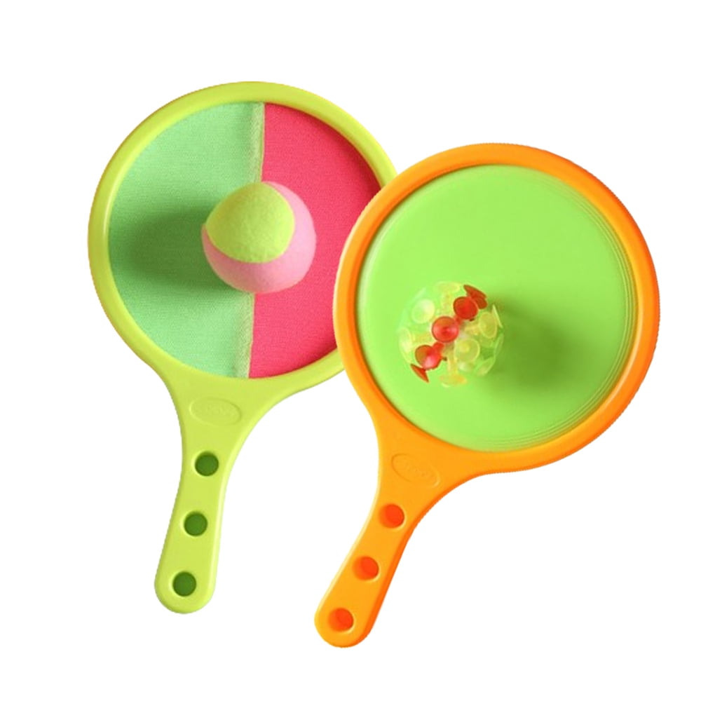 Yayun 2 in 1 Children Stick Target Racket Sucker Ball Set, 4 Pcs Parent ...