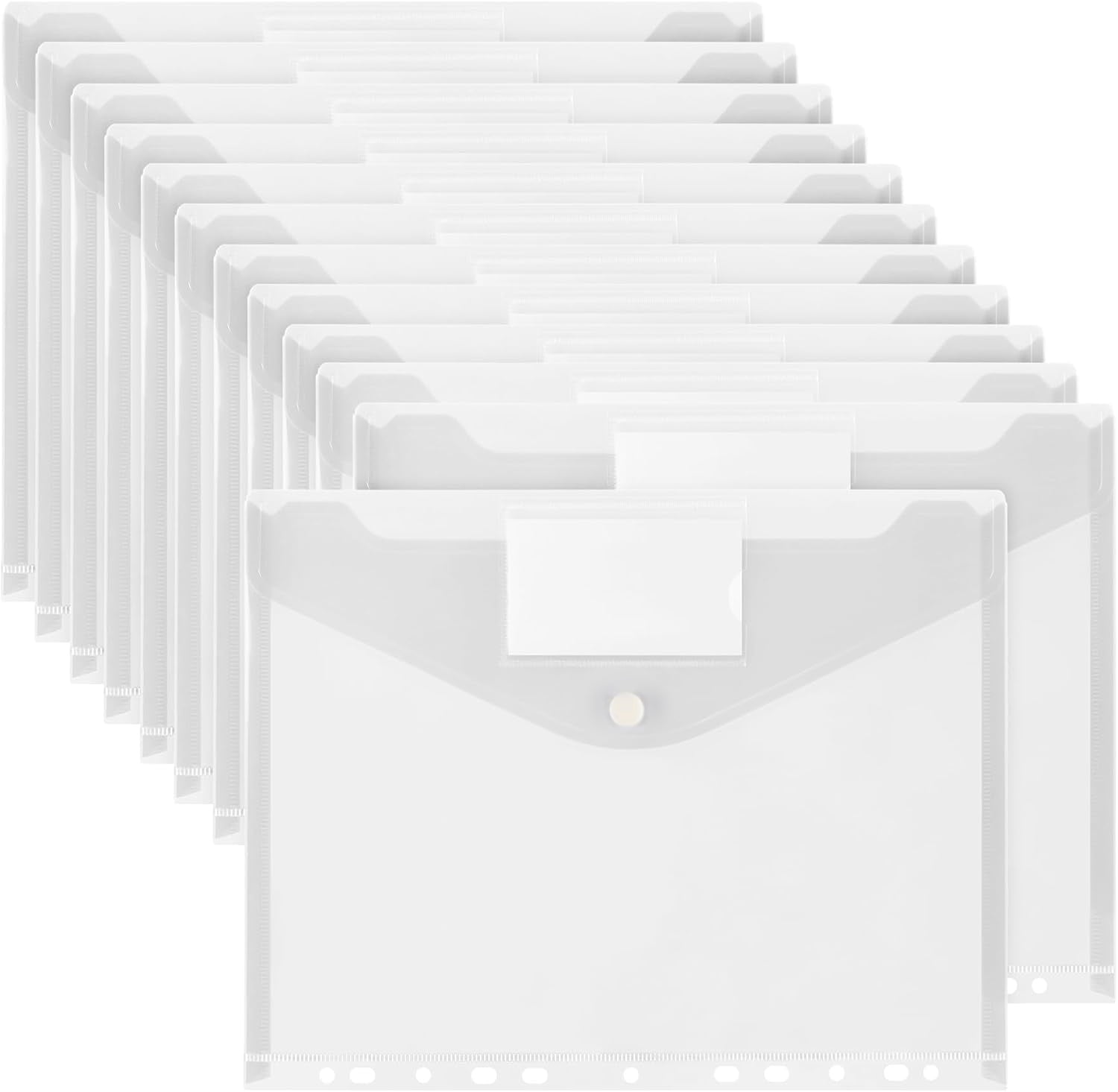 Yayun Clear Binder Folder,9.5x12In Reusable Expandable Pocket Folder ...