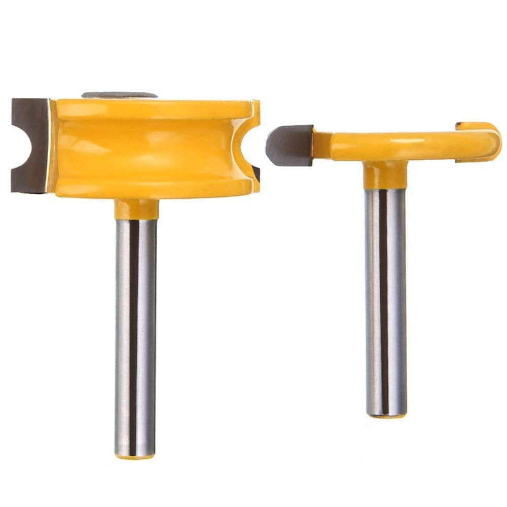 Yazoeiaing 1/4 Inch Shank Flute & Bead Router Bit Set Canoe Joint ...