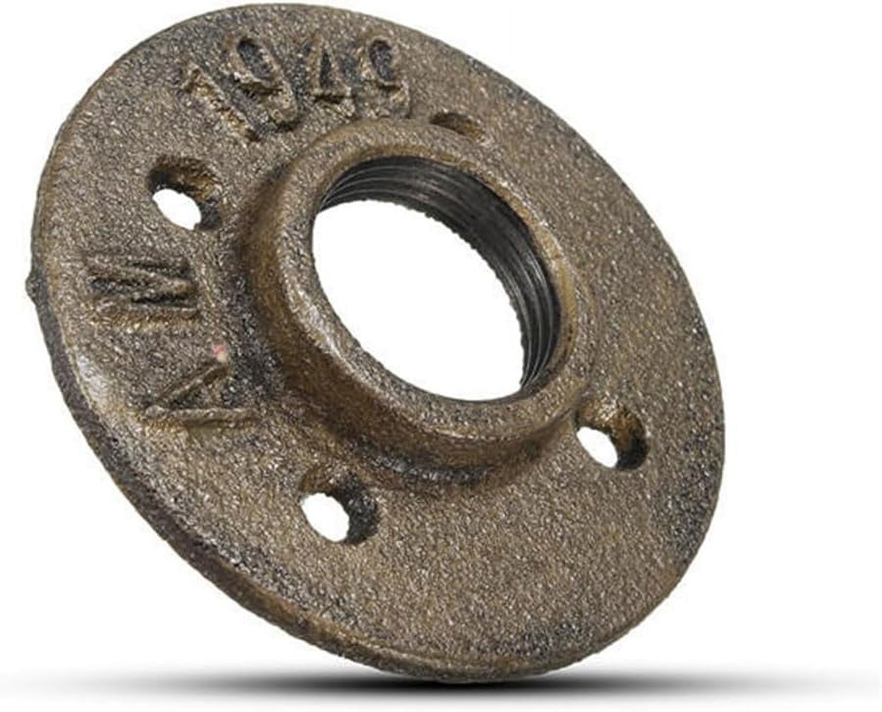 Yazoeiaing 1 Inch Malleable Threaded Floor Flange Iron Pipe Fittings ...