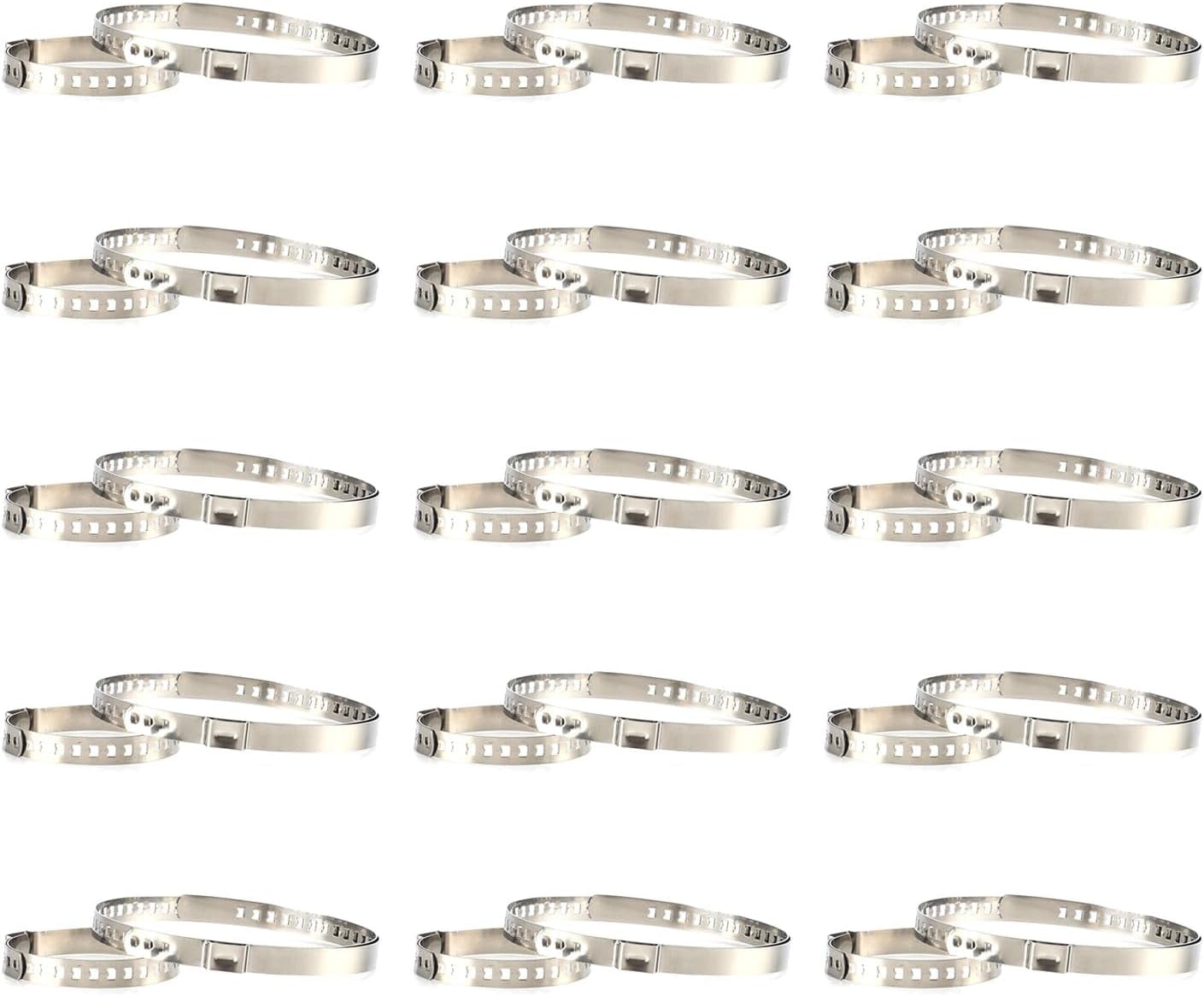 Yazoeiaing CV Boot Clamp Kit - 30Pcs Stainless Steel Crimp Bands ...