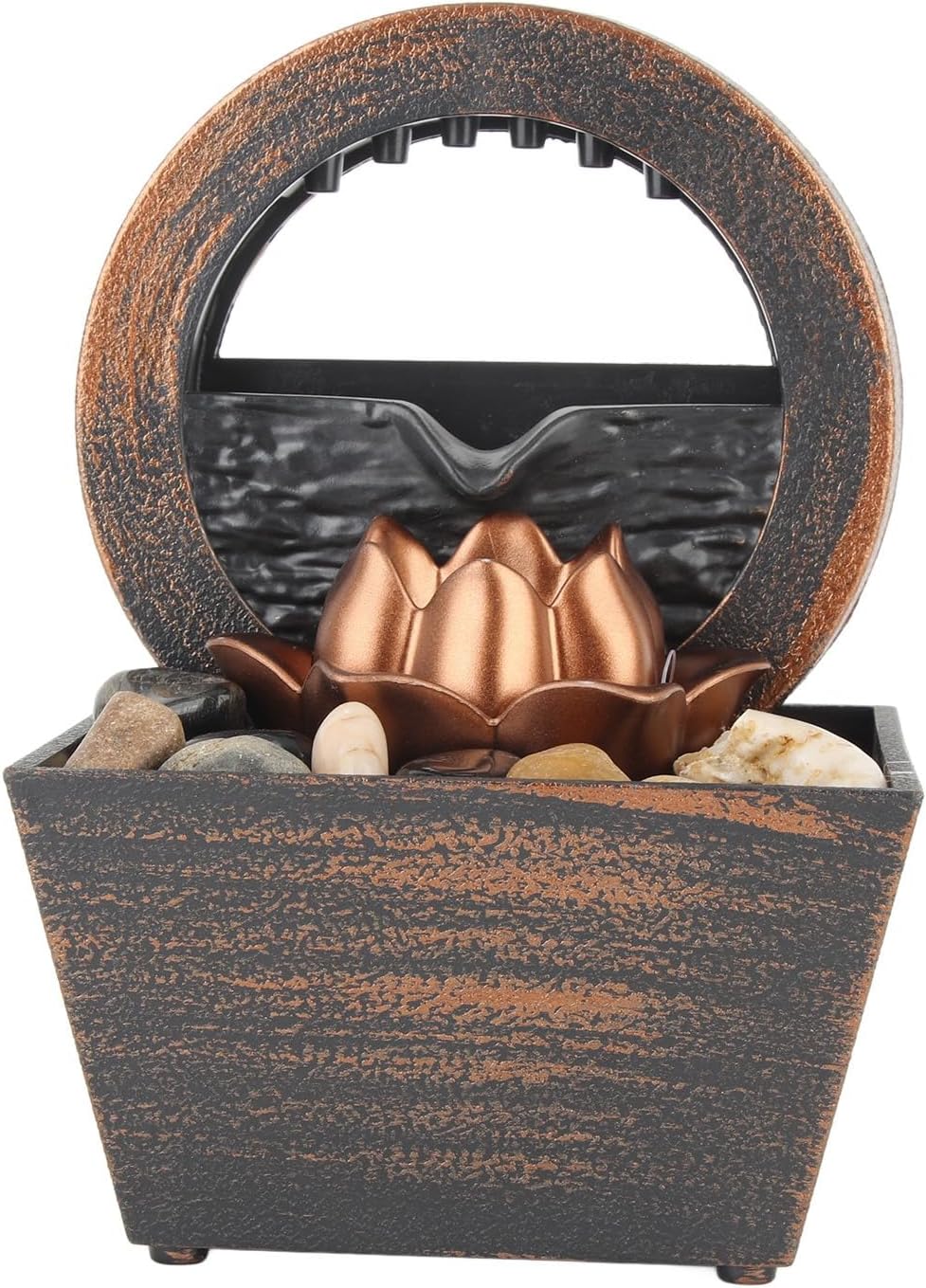 Yazoeiaing Indoor Water Fountains, Waterfall Desktop Waterfall Fountain ...