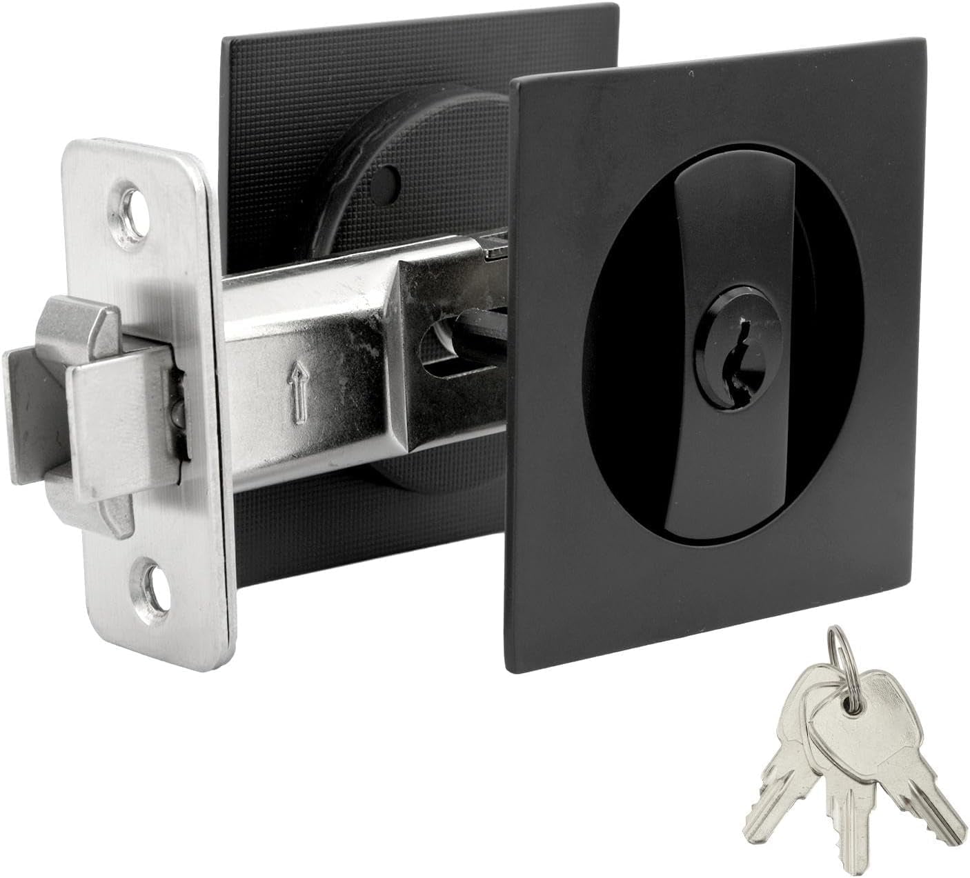 Yazoeiaing Pocket Door Lock, Pull Pocket and Bi-Fold Door Hardware ...