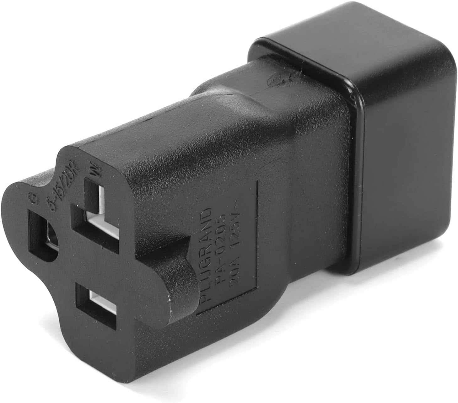 Yazoeiaing Power Adapter, IEC320 C20 Plug to NEMA 5-15/20R Socket Long ...