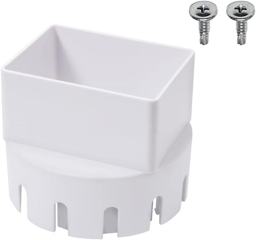 3x4 Inch PVC Downspout Connector Square 3x4 Inch PVC Rain Gutter ...